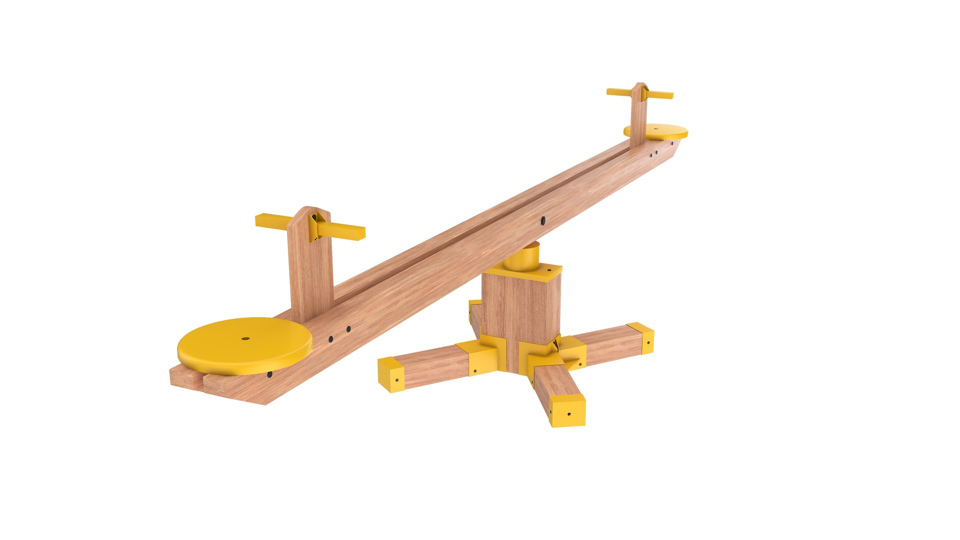 Wooden Seesaw 3D Model - TurboSquid 2272697