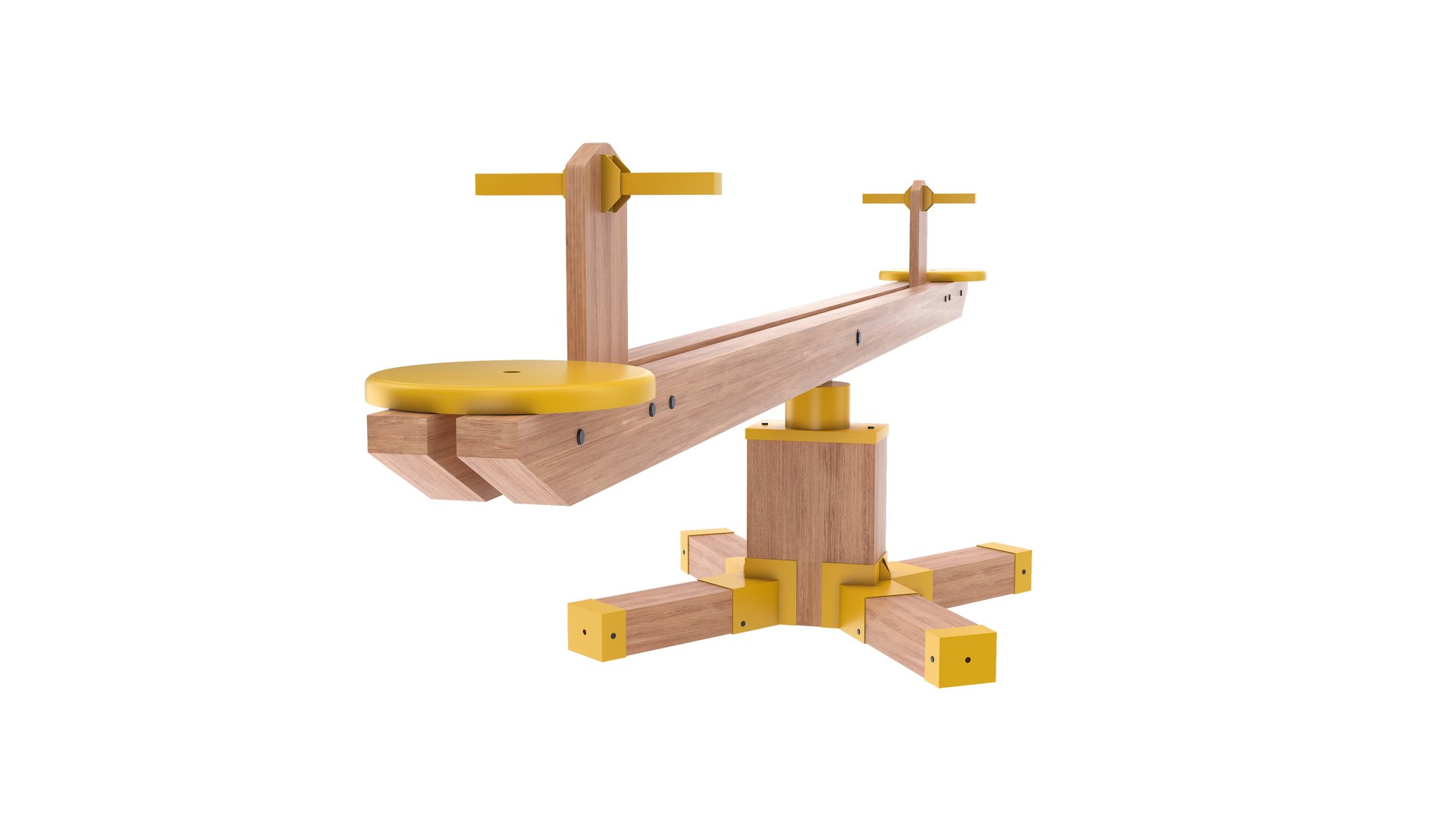 Wooden Seesaw 3D Model - TurboSquid 2272697