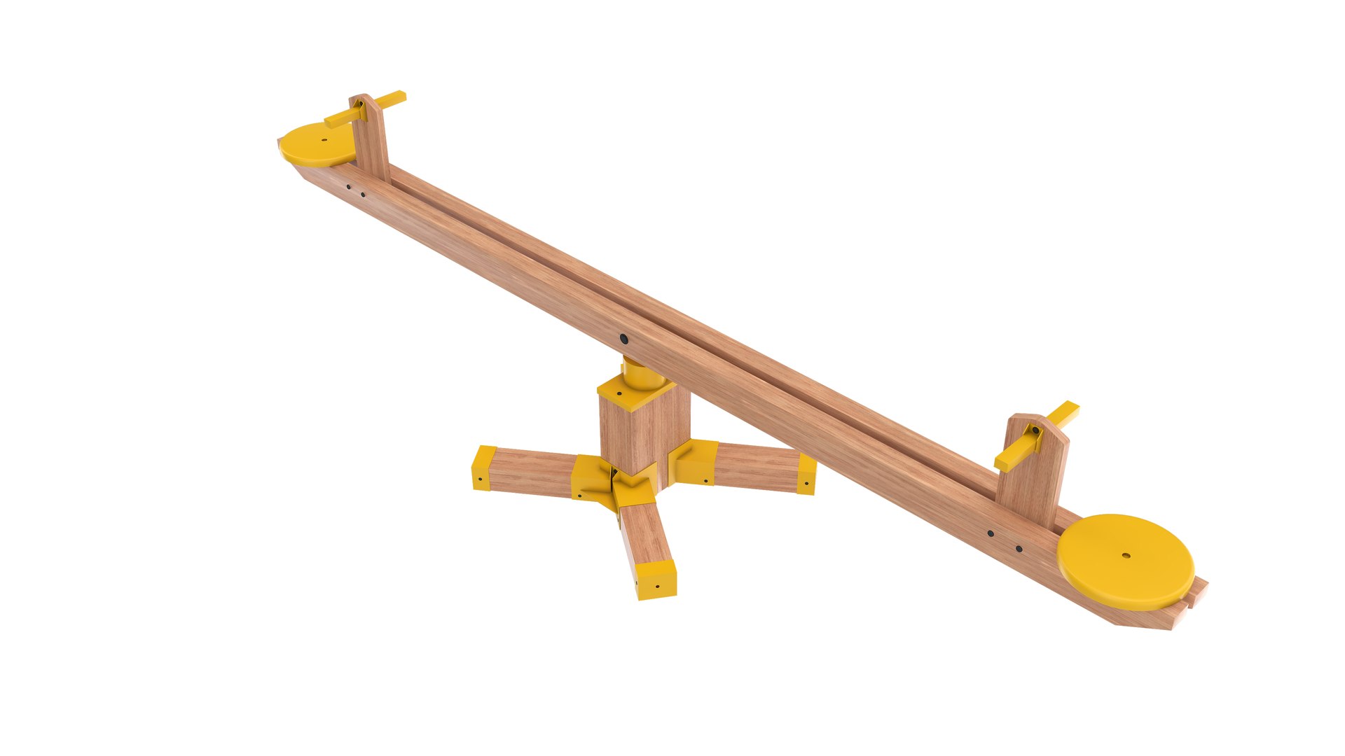 Wooden Seesaw 3D Model - TurboSquid 2272697