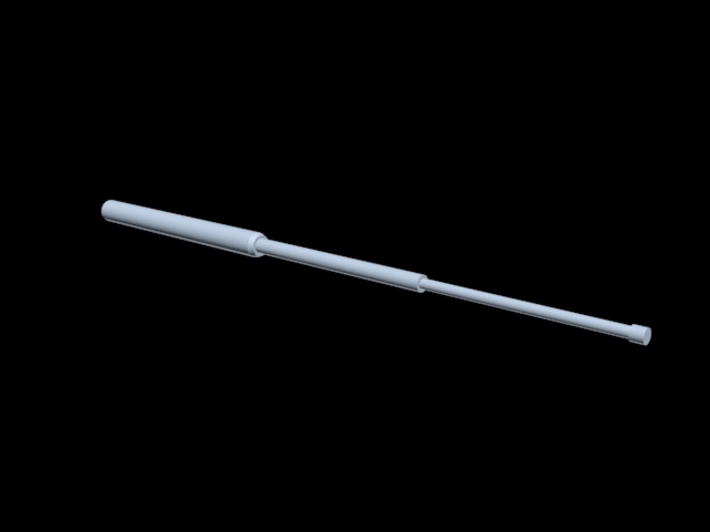 3d Asp Baton Model