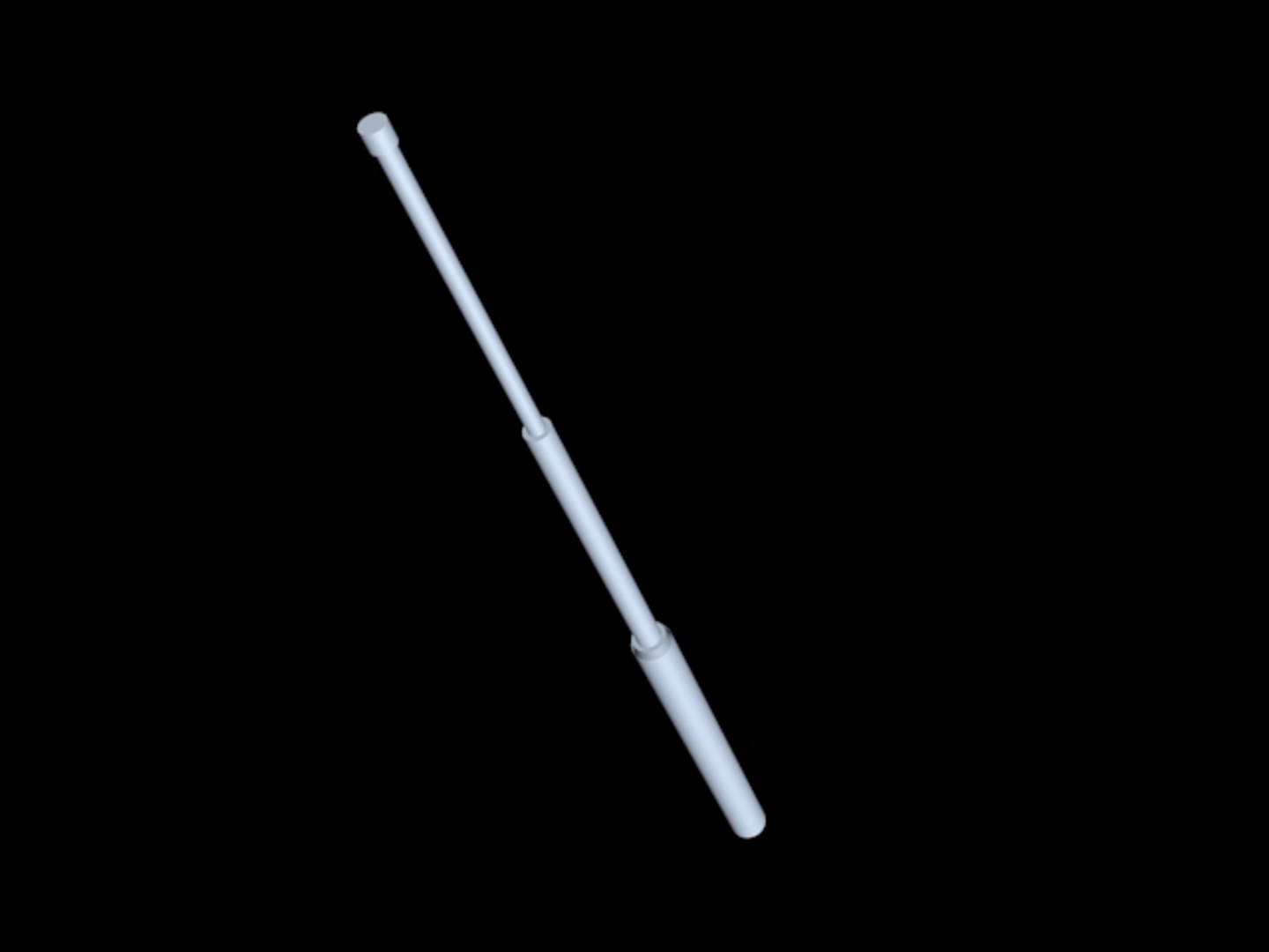 3d Asp Baton Model
