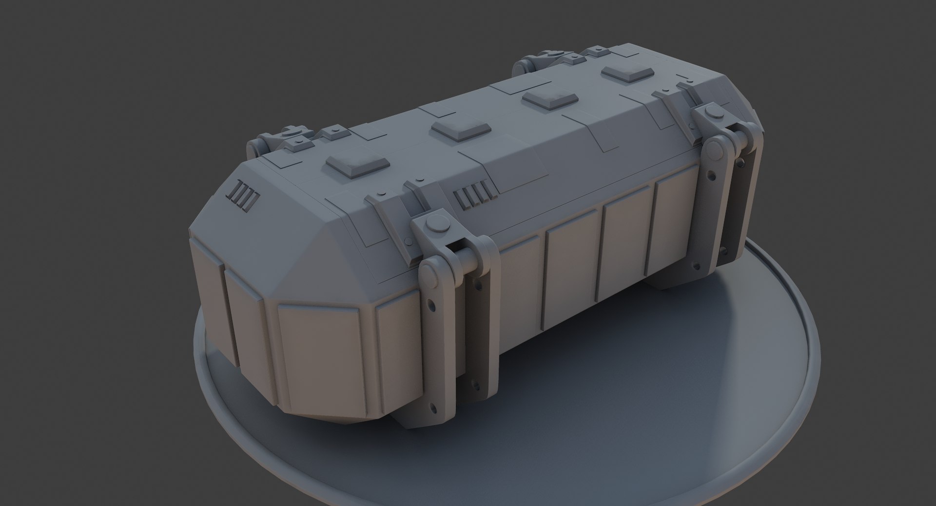 Futuristic Sci-fi Crate 3D Model - TurboSquid 1255325