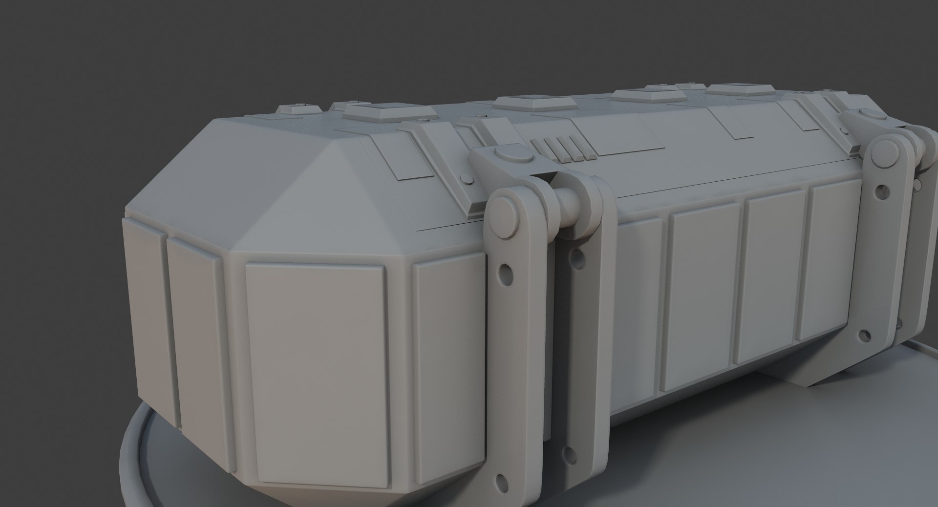 Futuristic Sci-fi Crate 3D Model - TurboSquid 1255325