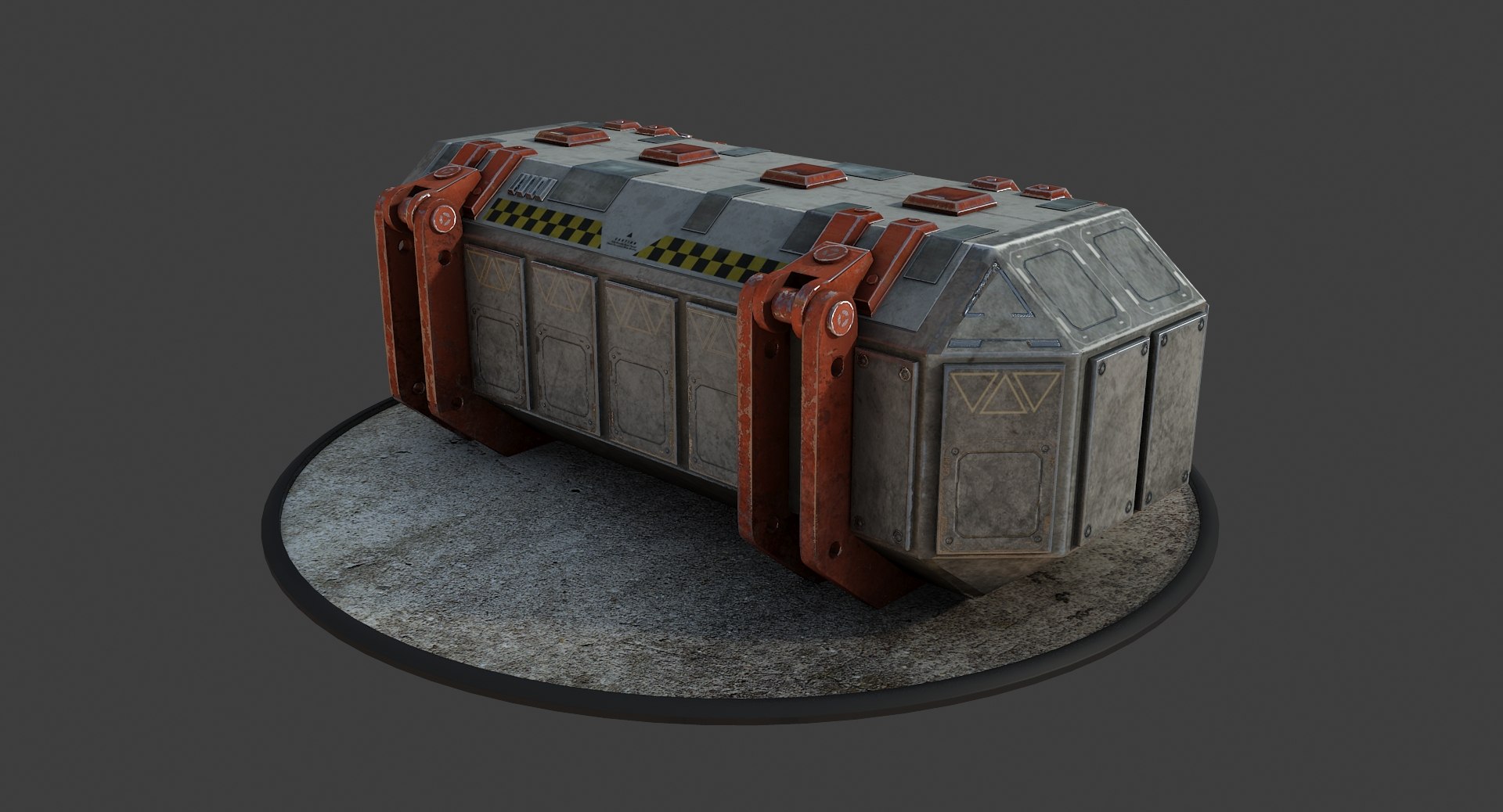 Futuristic Sci-fi Crate 3D Model - TurboSquid 1255325