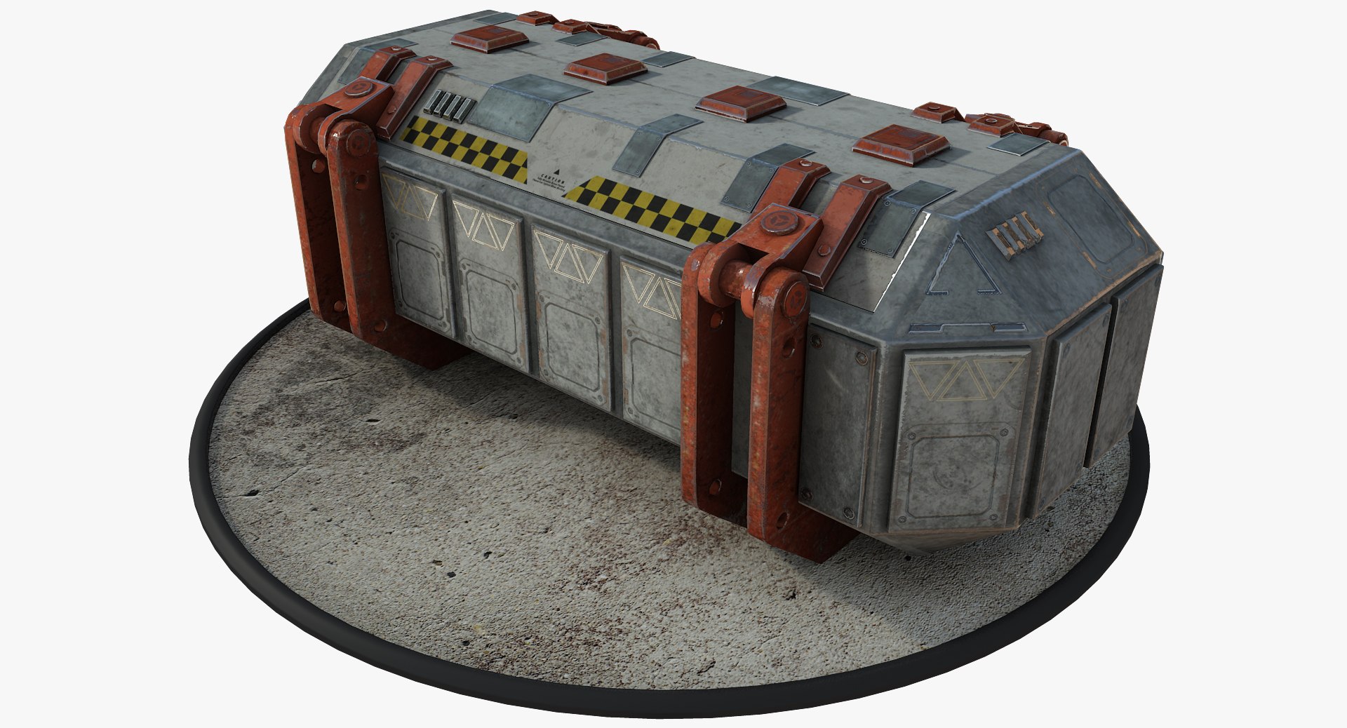 Futuristic Sci-fi Crate 3D Model - TurboSquid 1255325