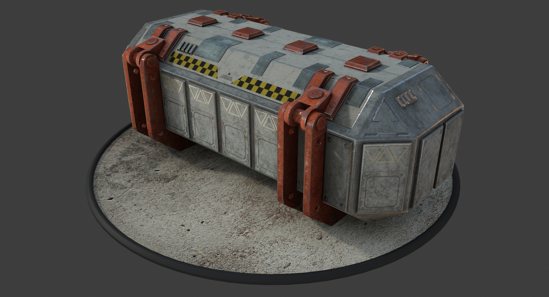 Futuristic Sci-fi Crate 3D Model - TurboSquid 1255325