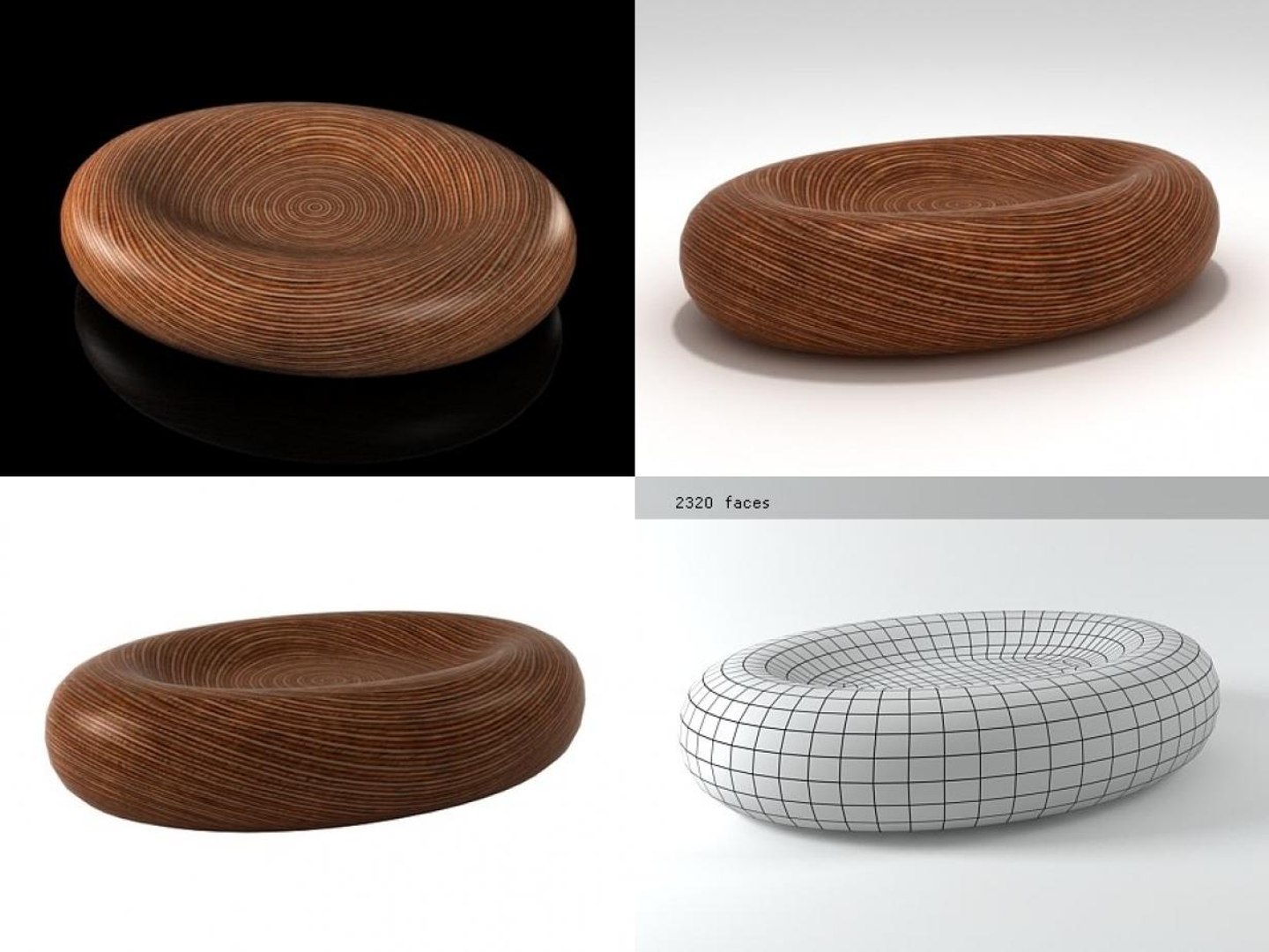 Egg Shape Table 3D Model - TurboSquid 1185024