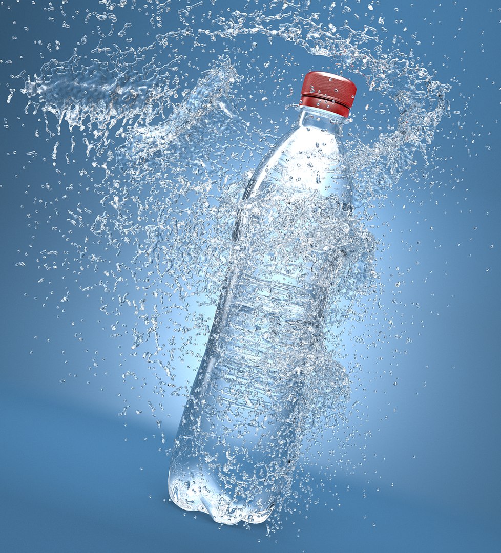 Bottle Splash 3d Max