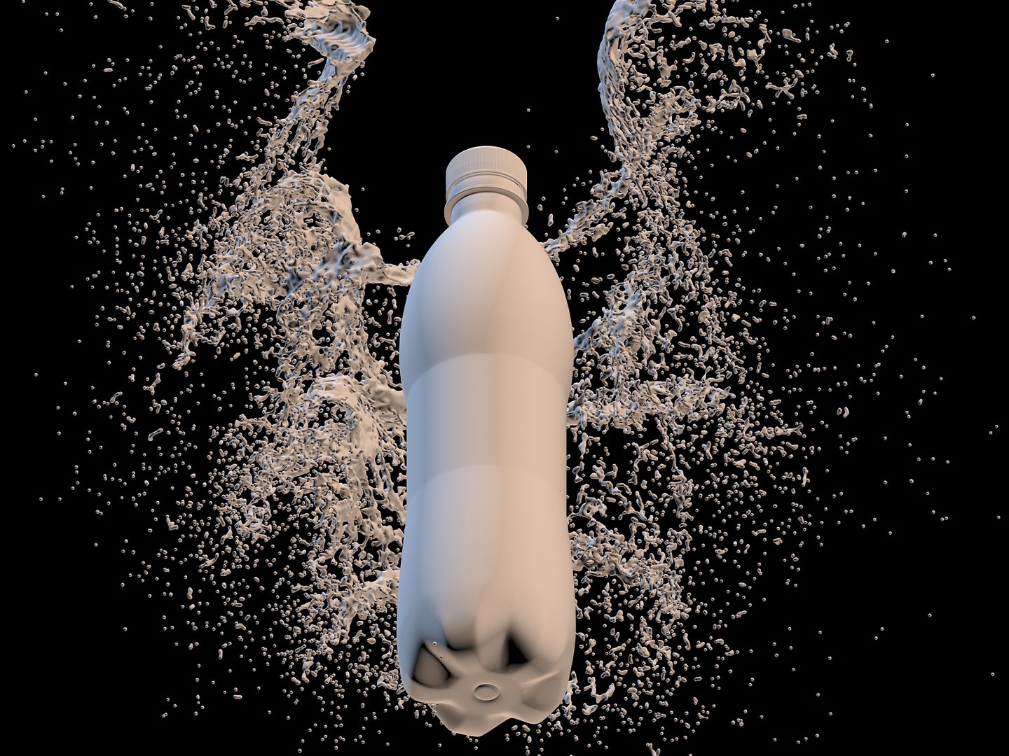Bottle Splash 3d Max