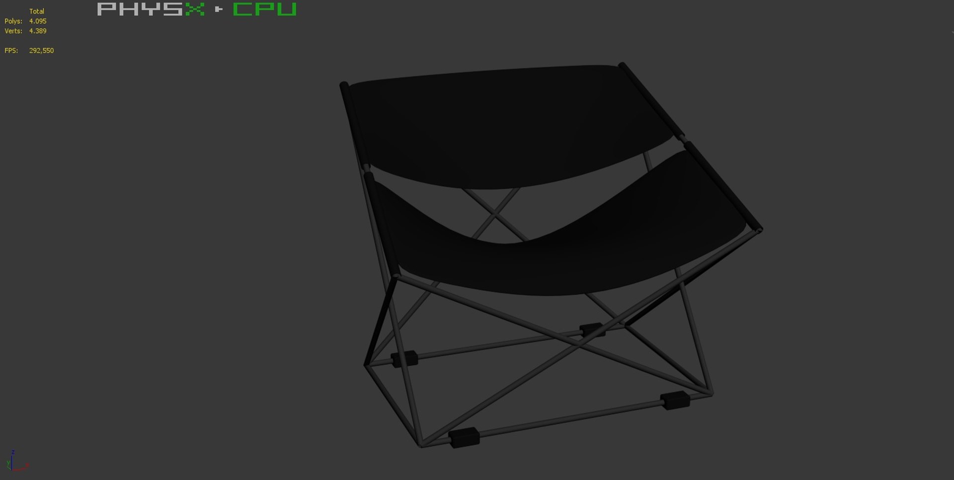 butterfly chair obj