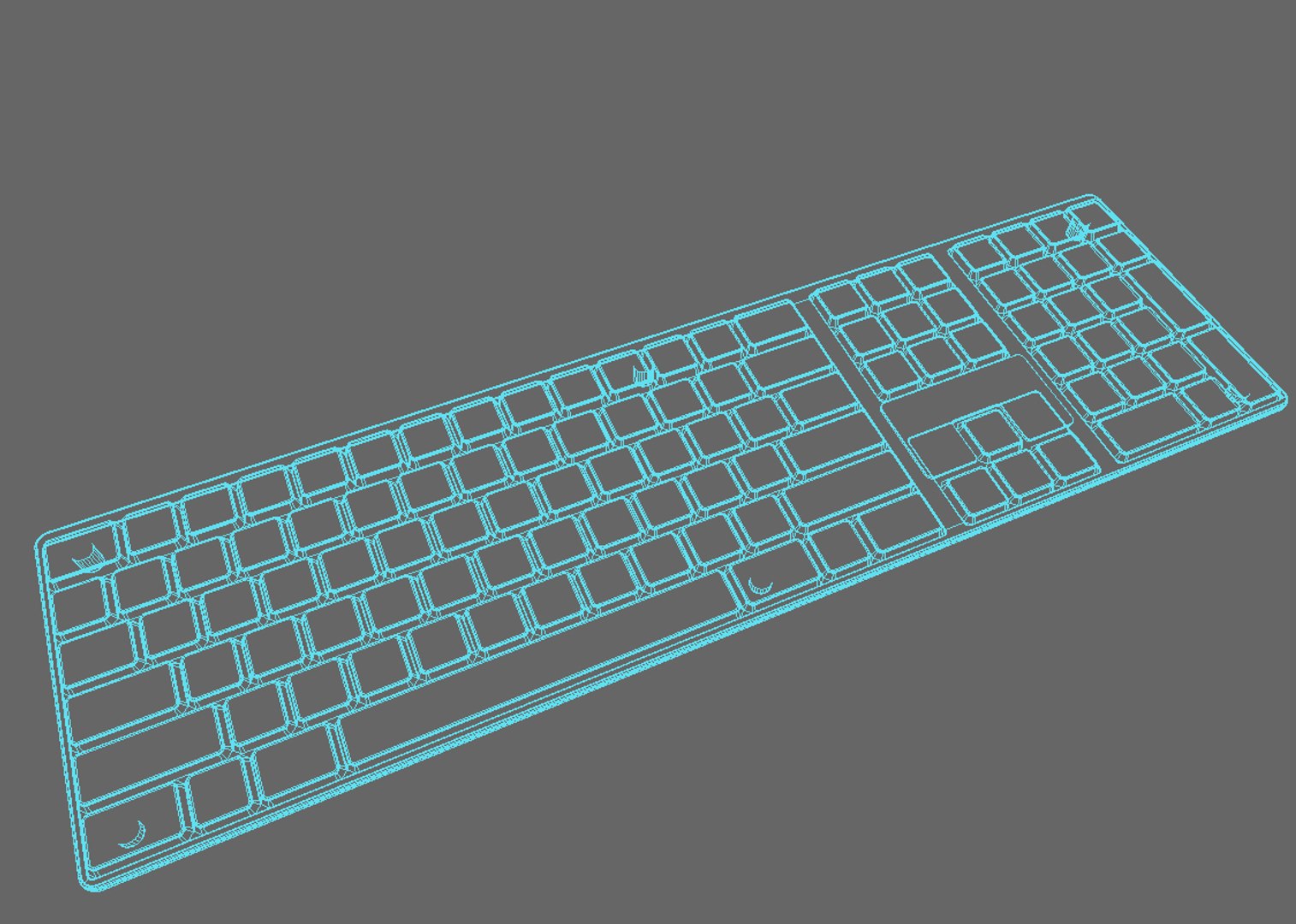 Slim Keyboard Obj