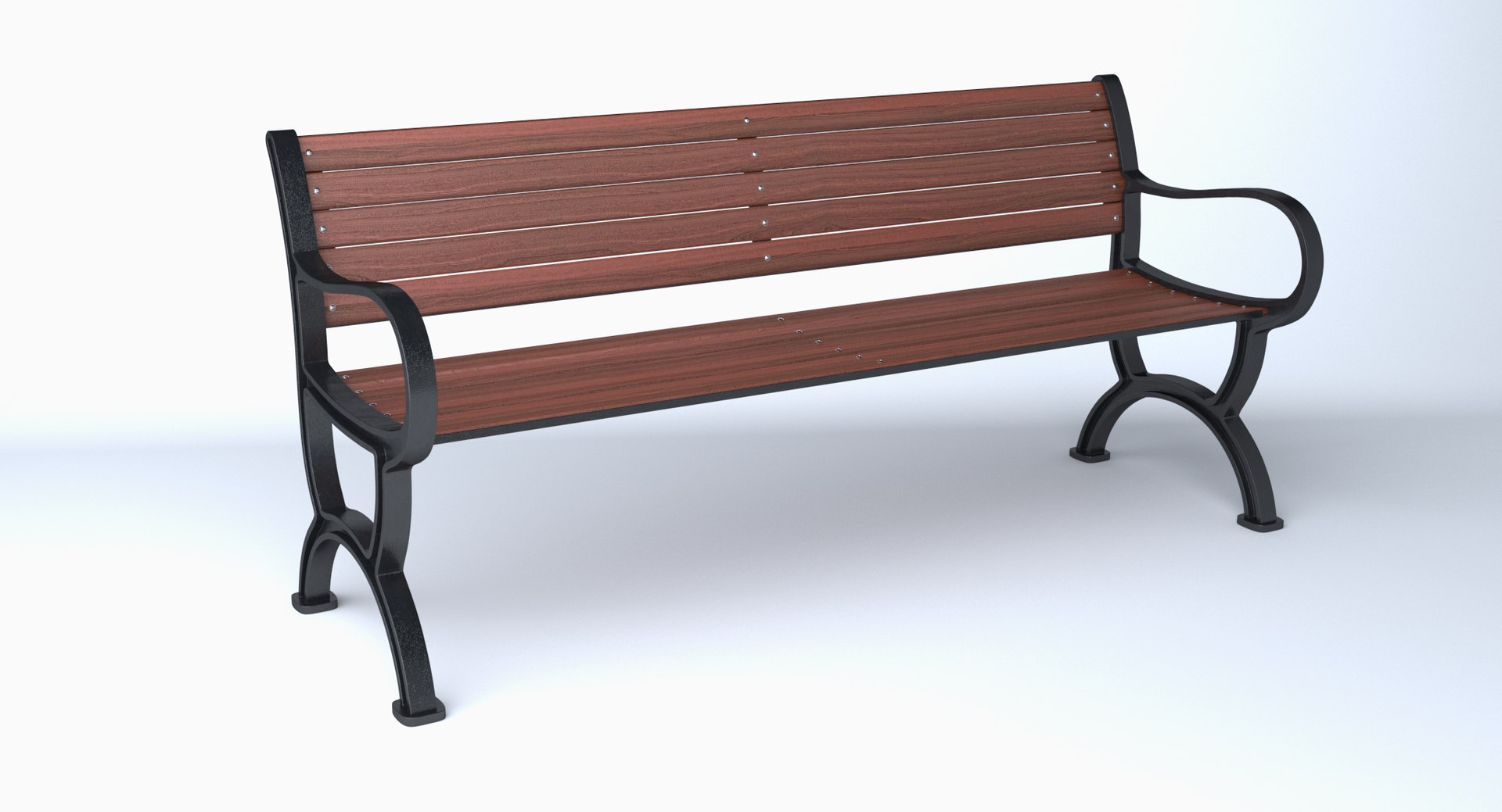 Park Bench Model - TurboSquid 1248458