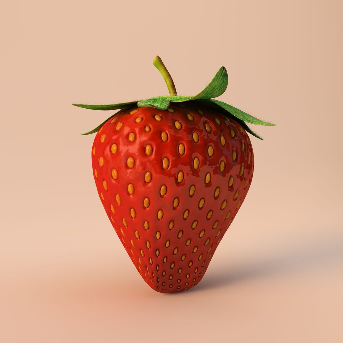 obj strawberry fruit
