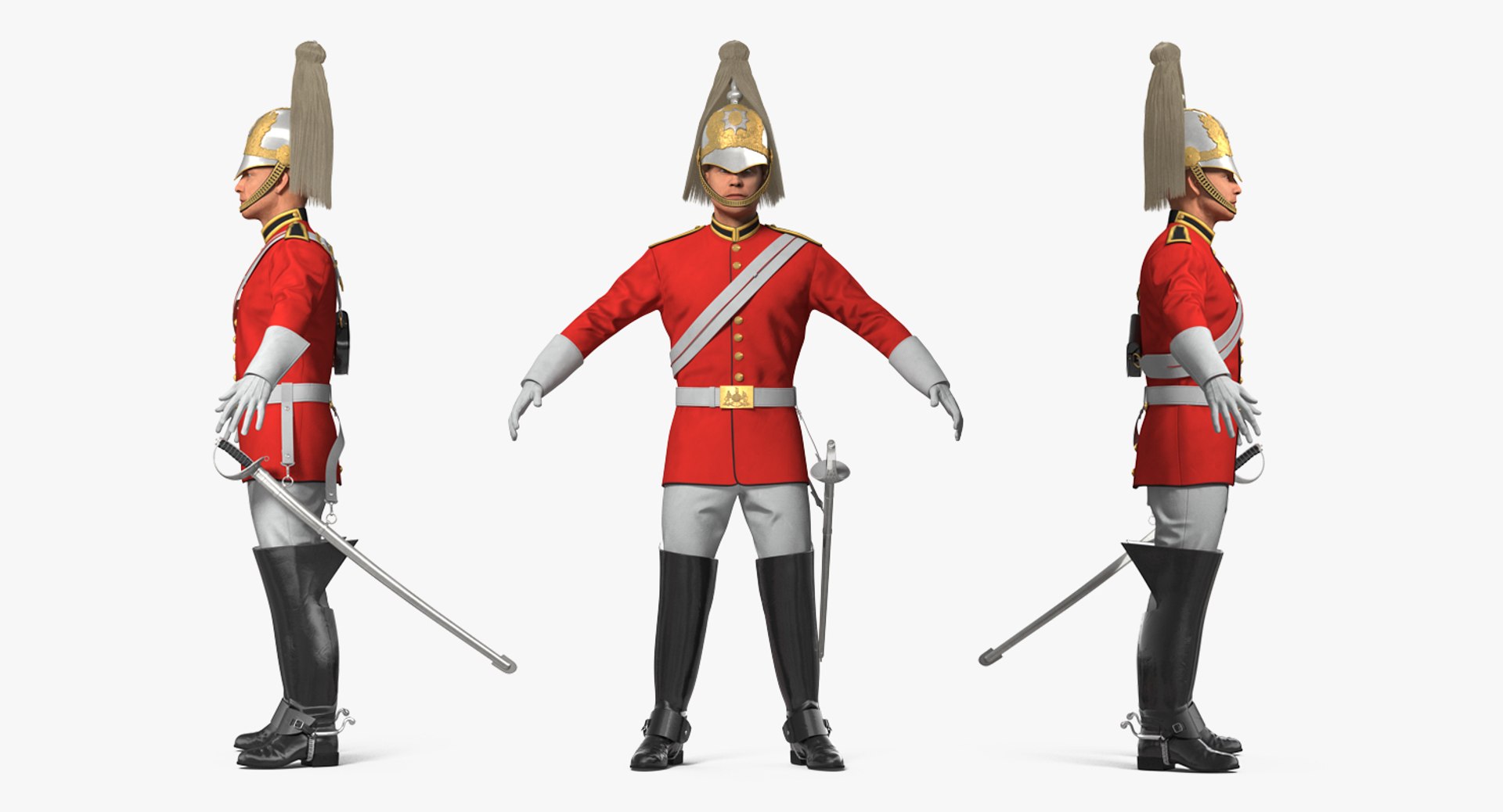 3D British Royal Lifeguard Cavalry Model - TurboSquid 1195924