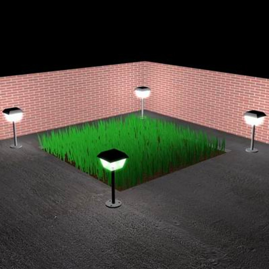 3d model of garden light