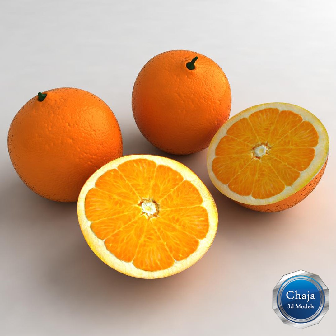 3d orange