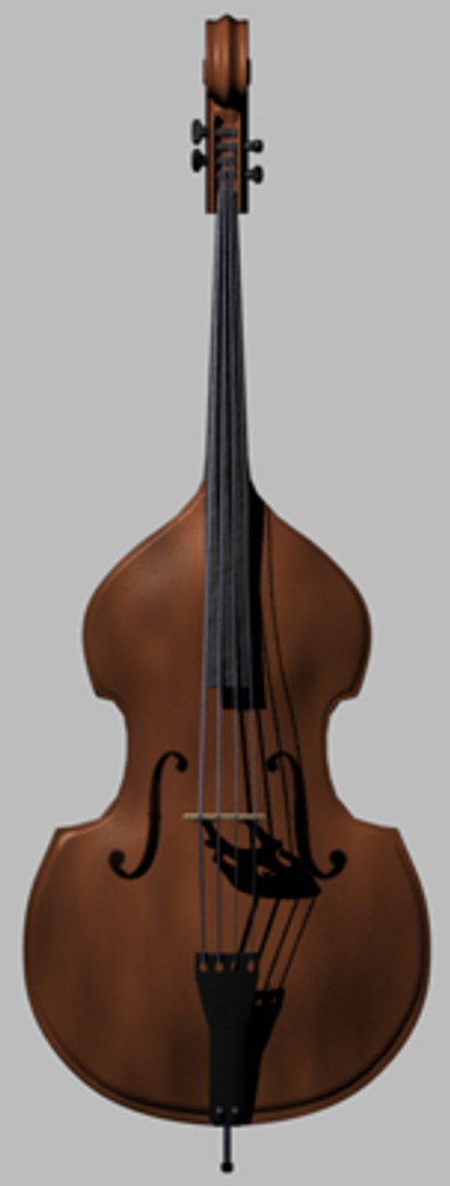 Upright String Bass 3d Model