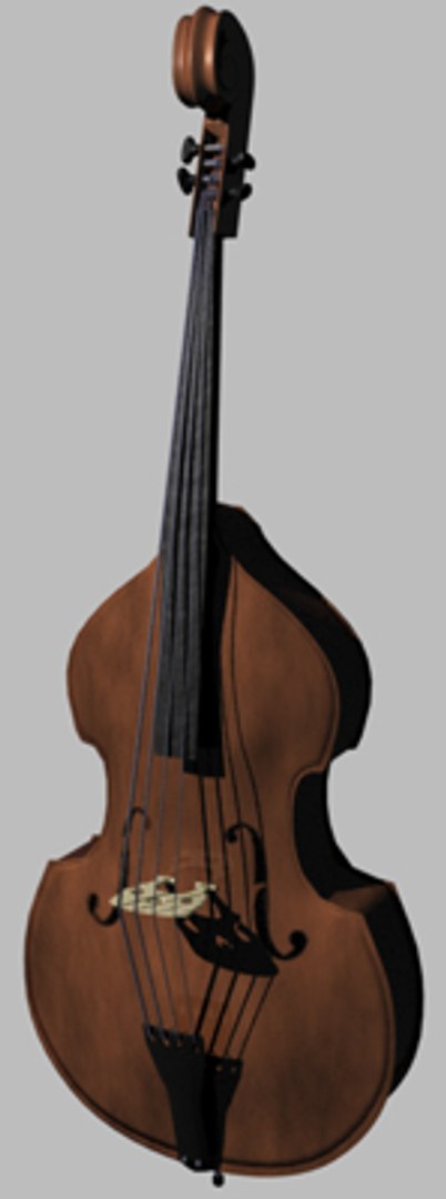 Upright String Bass 3d Model