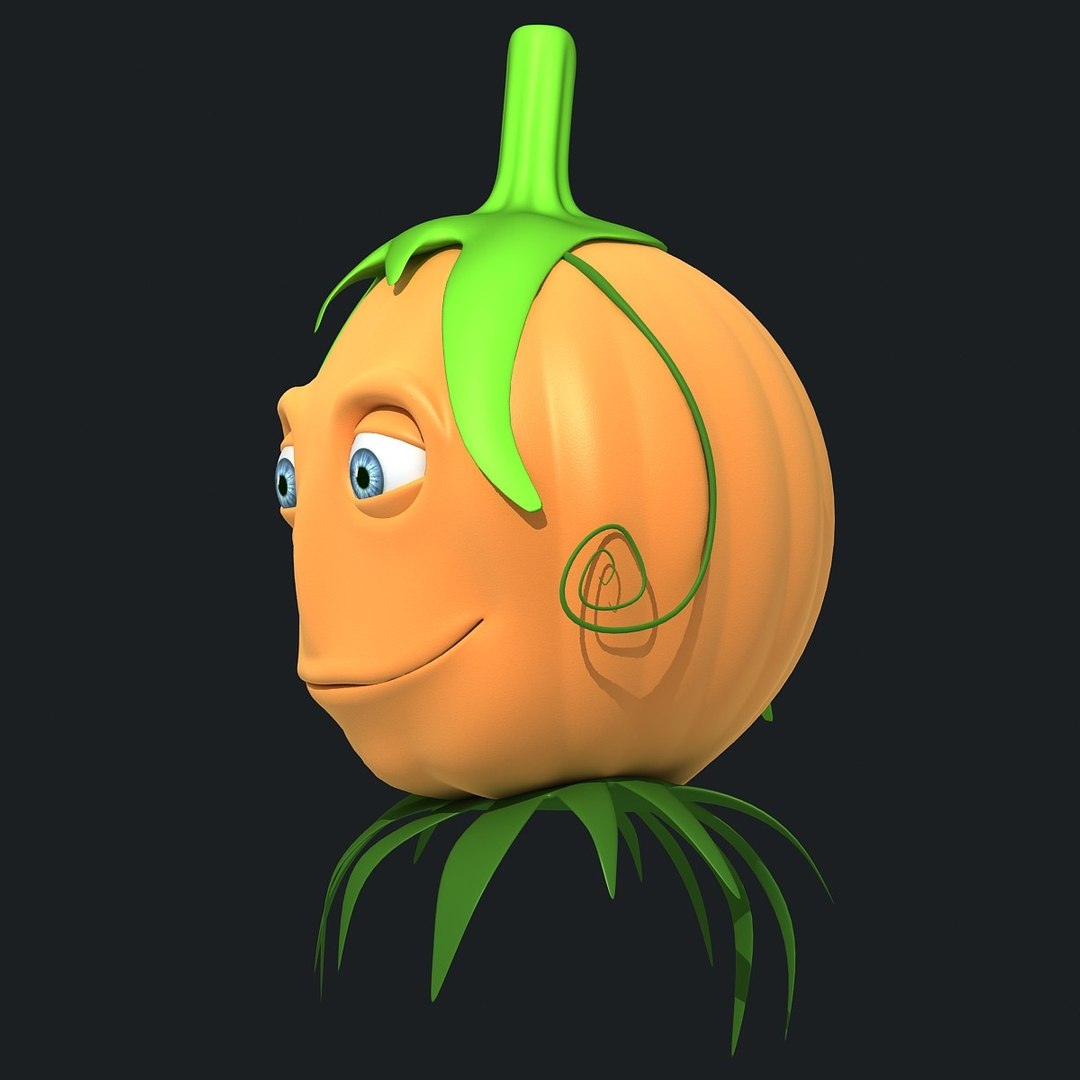 3d Pumpkin Head Model