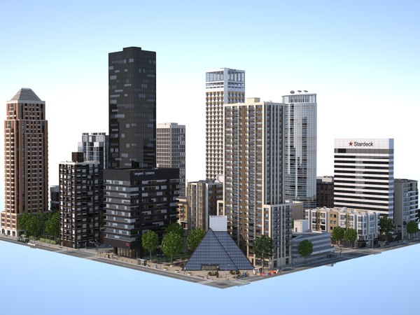 3d model modular city