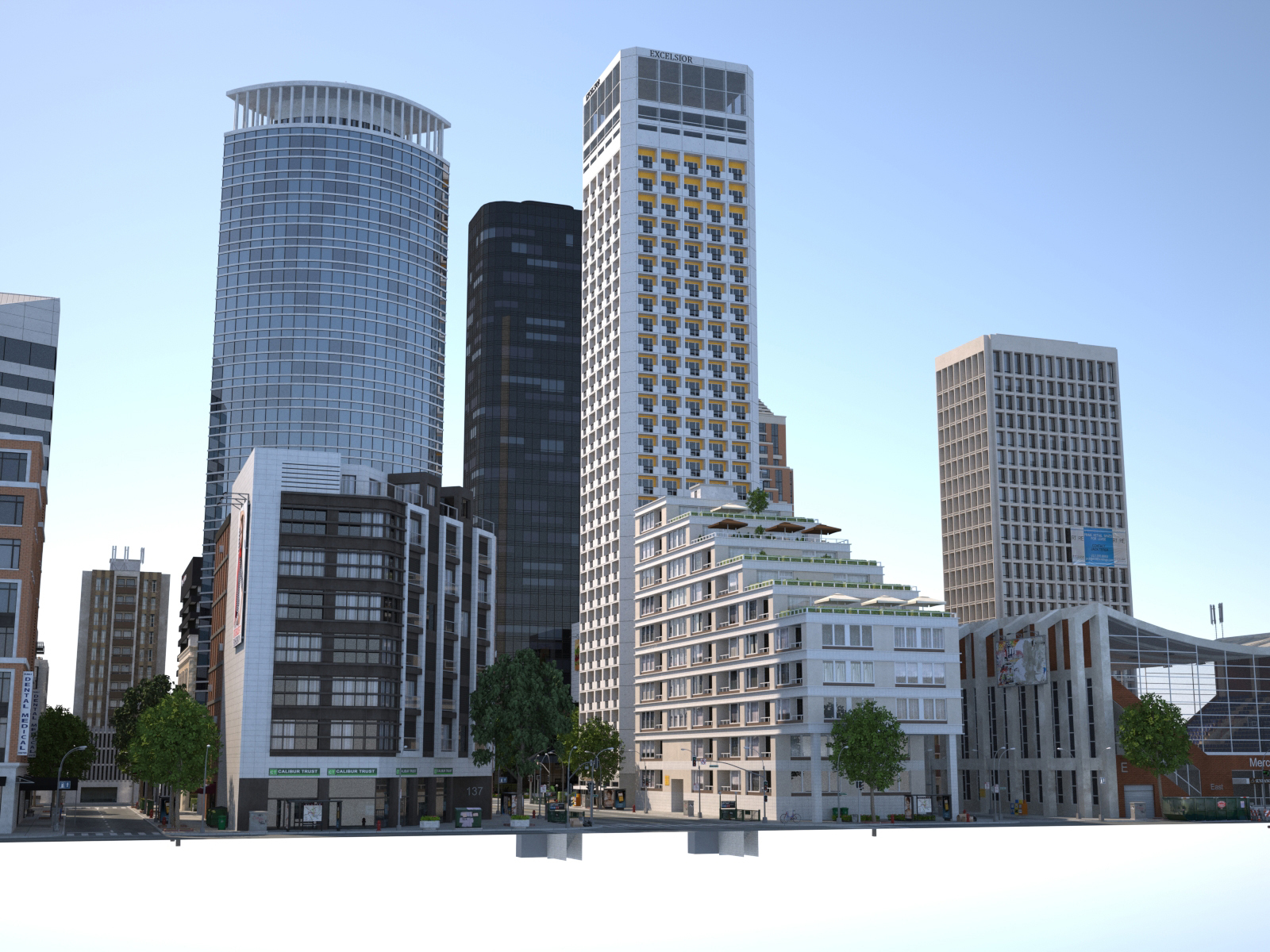 3d model modular city