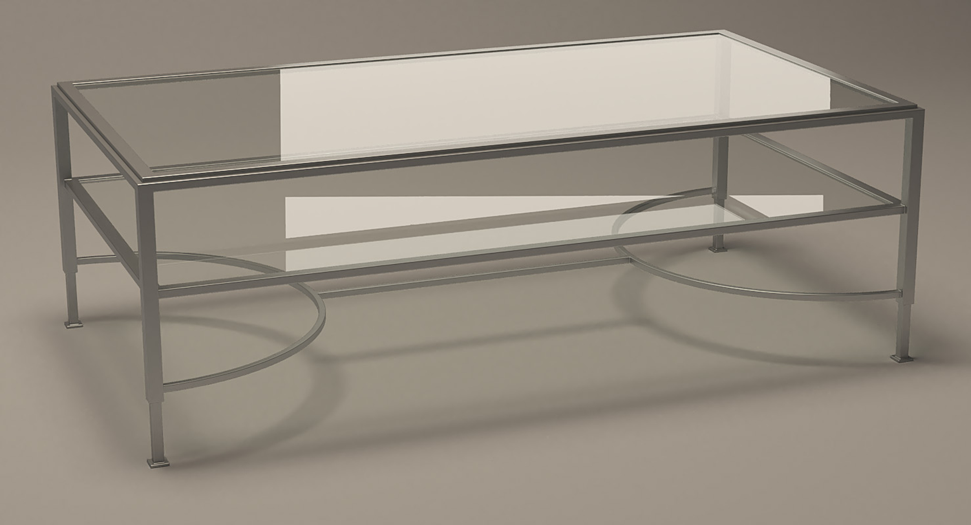 Rectangle Coffee Table Metal 3D - TurboSquid 1392043