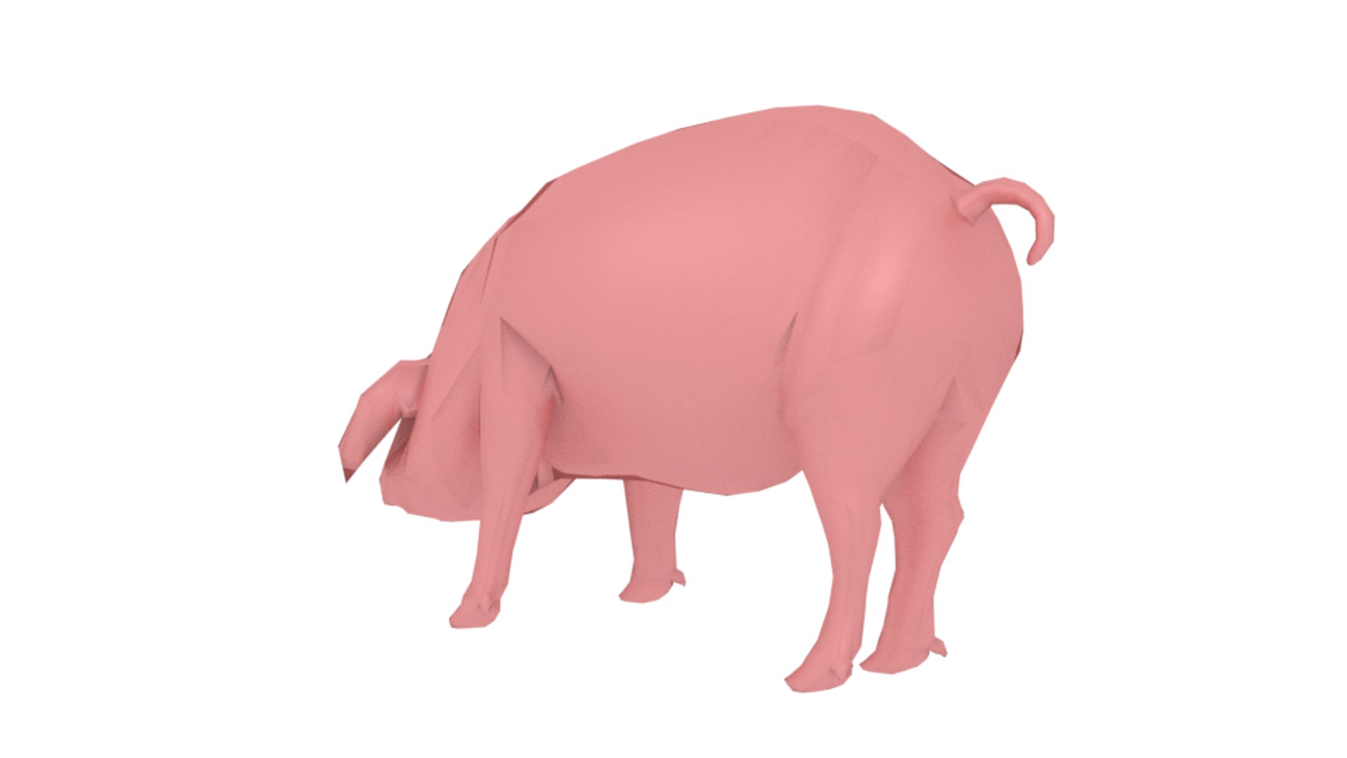 Pig Model - TurboSquid 1373537