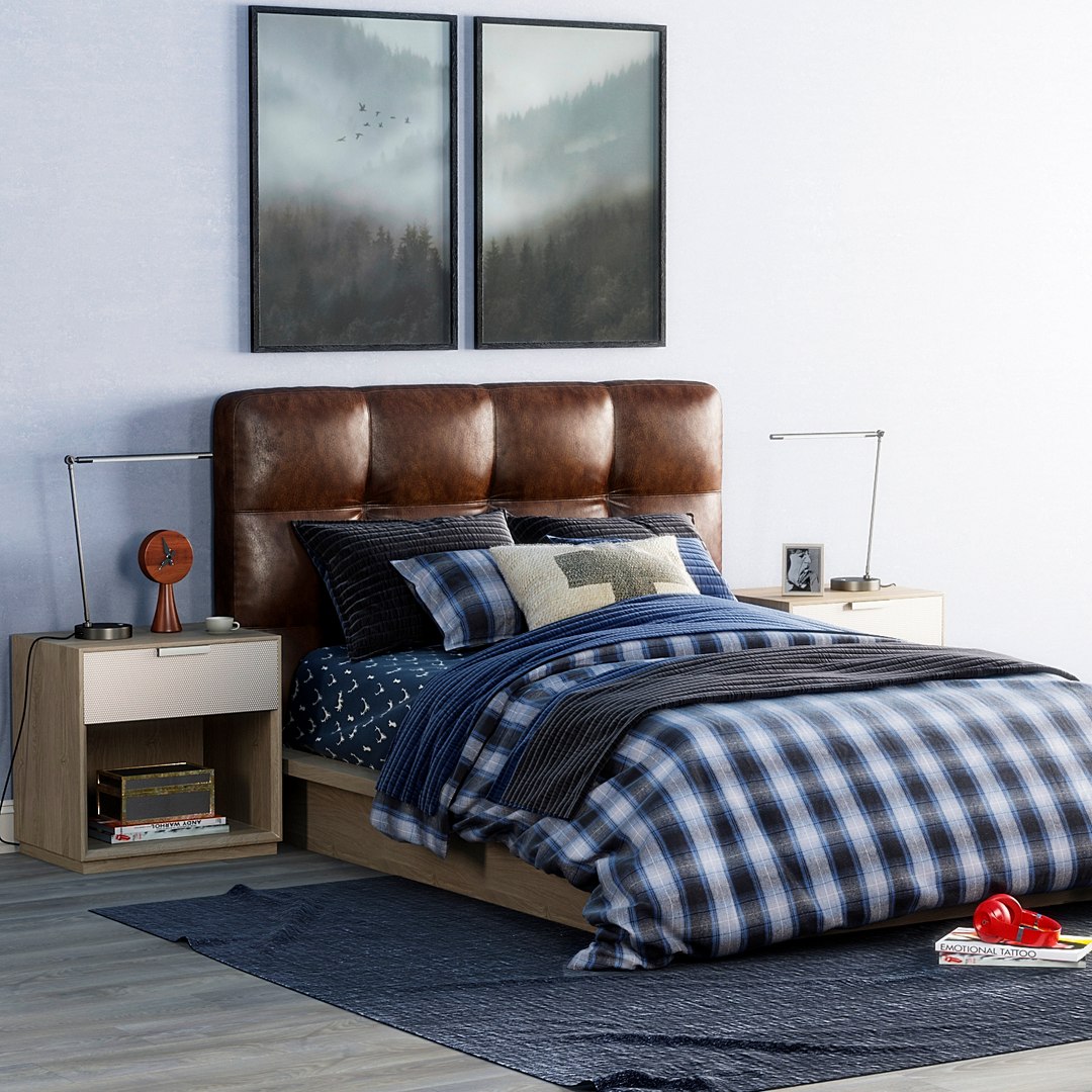 3D set logan bedroom - TurboSquid 1230195