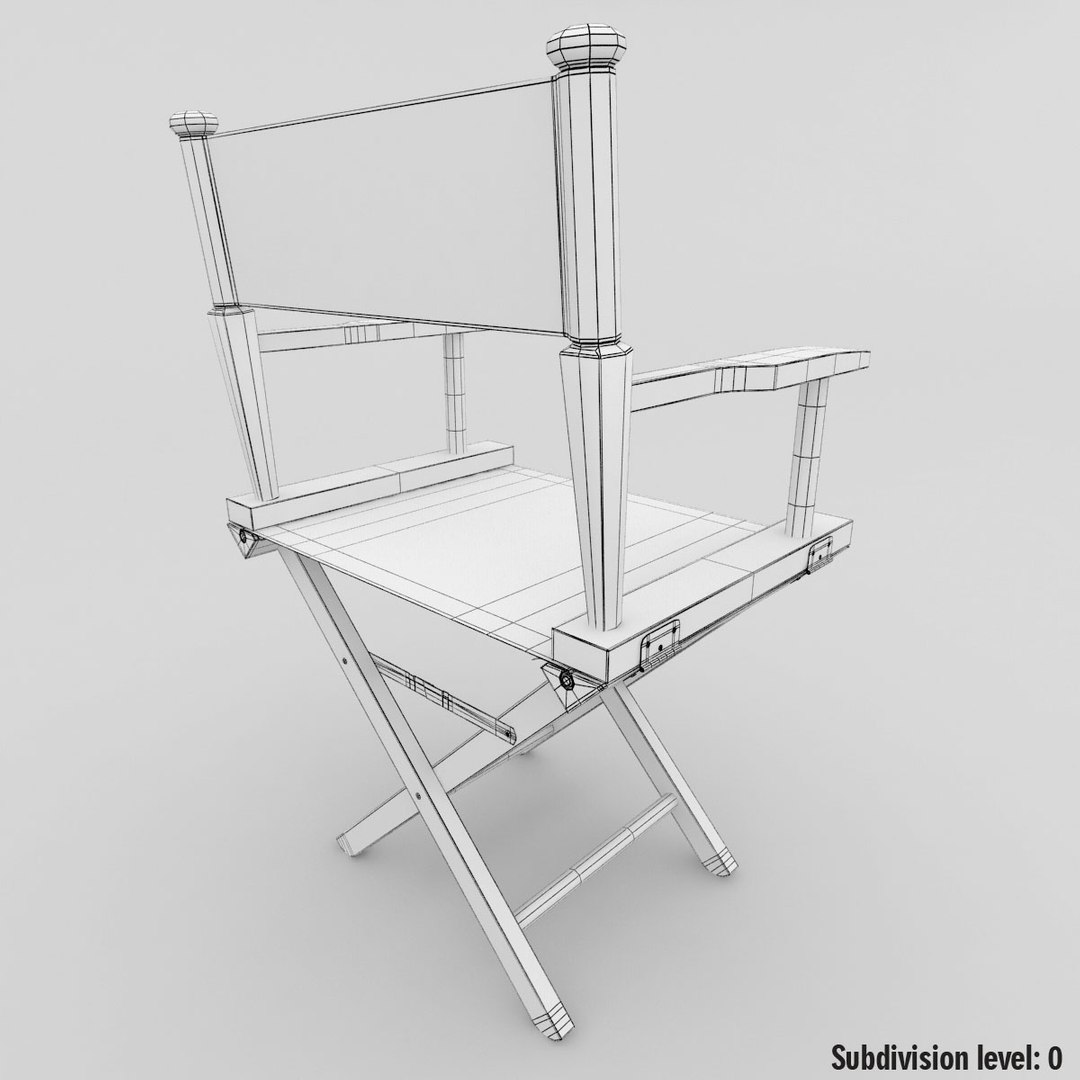 3D Director S Chair Model - TurboSquid 1152693