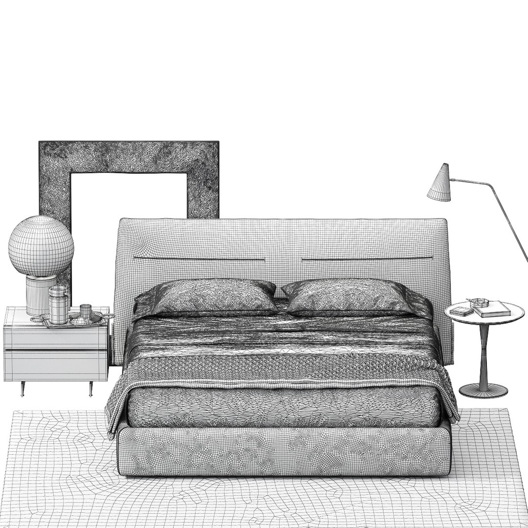 Poliform Jacqueline Bed 3d Model
