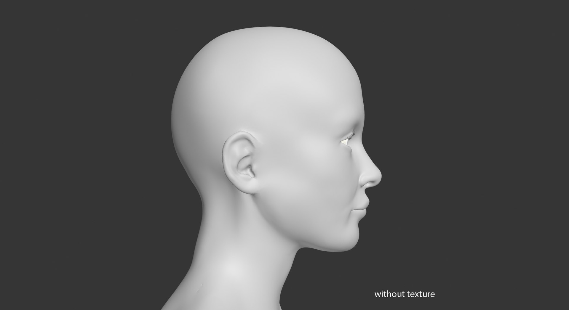 3d model cammie unrigged realistic female