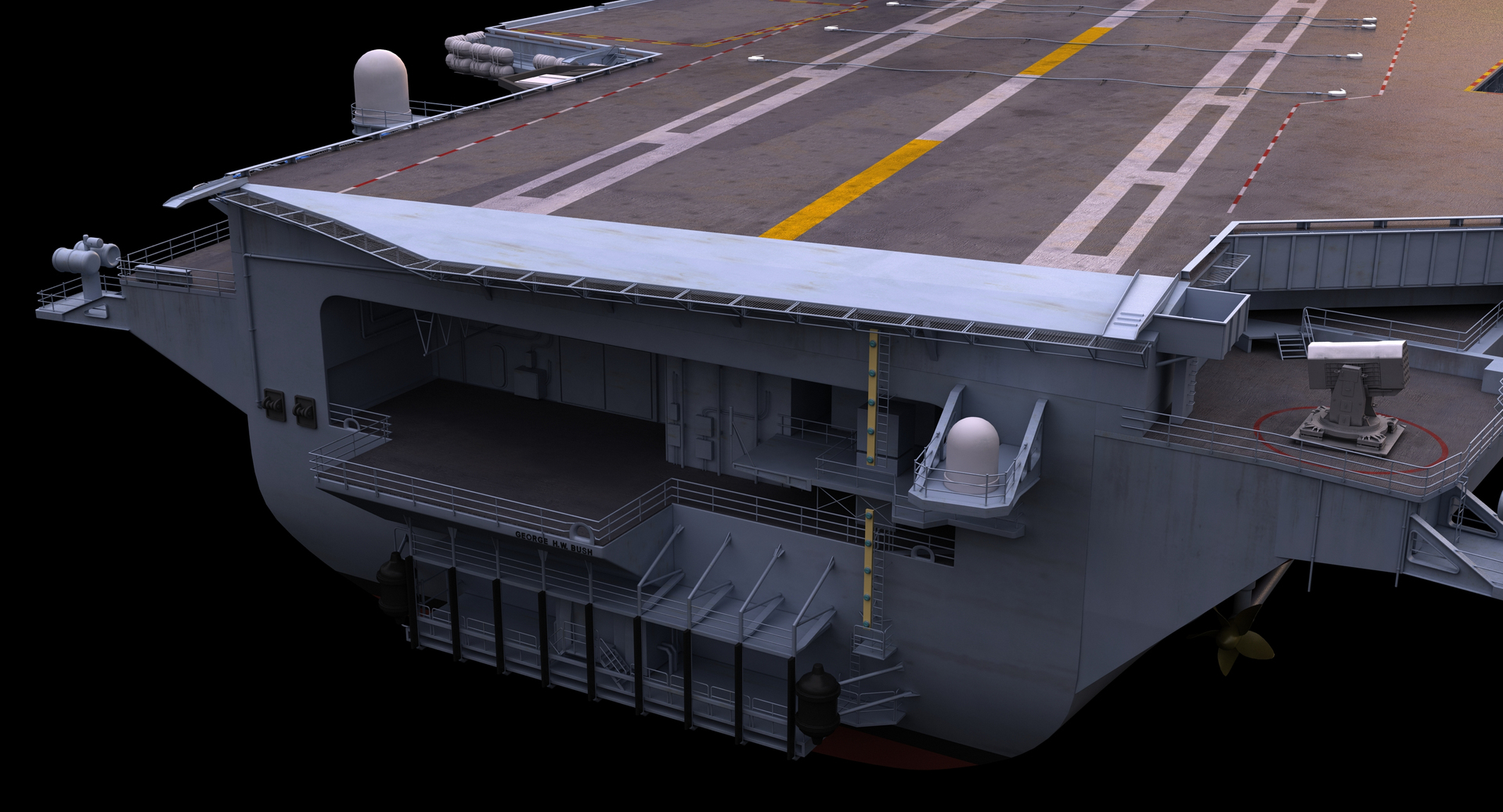 modelo 3d Portaaviones CVN 77 - TurboSquid 893427