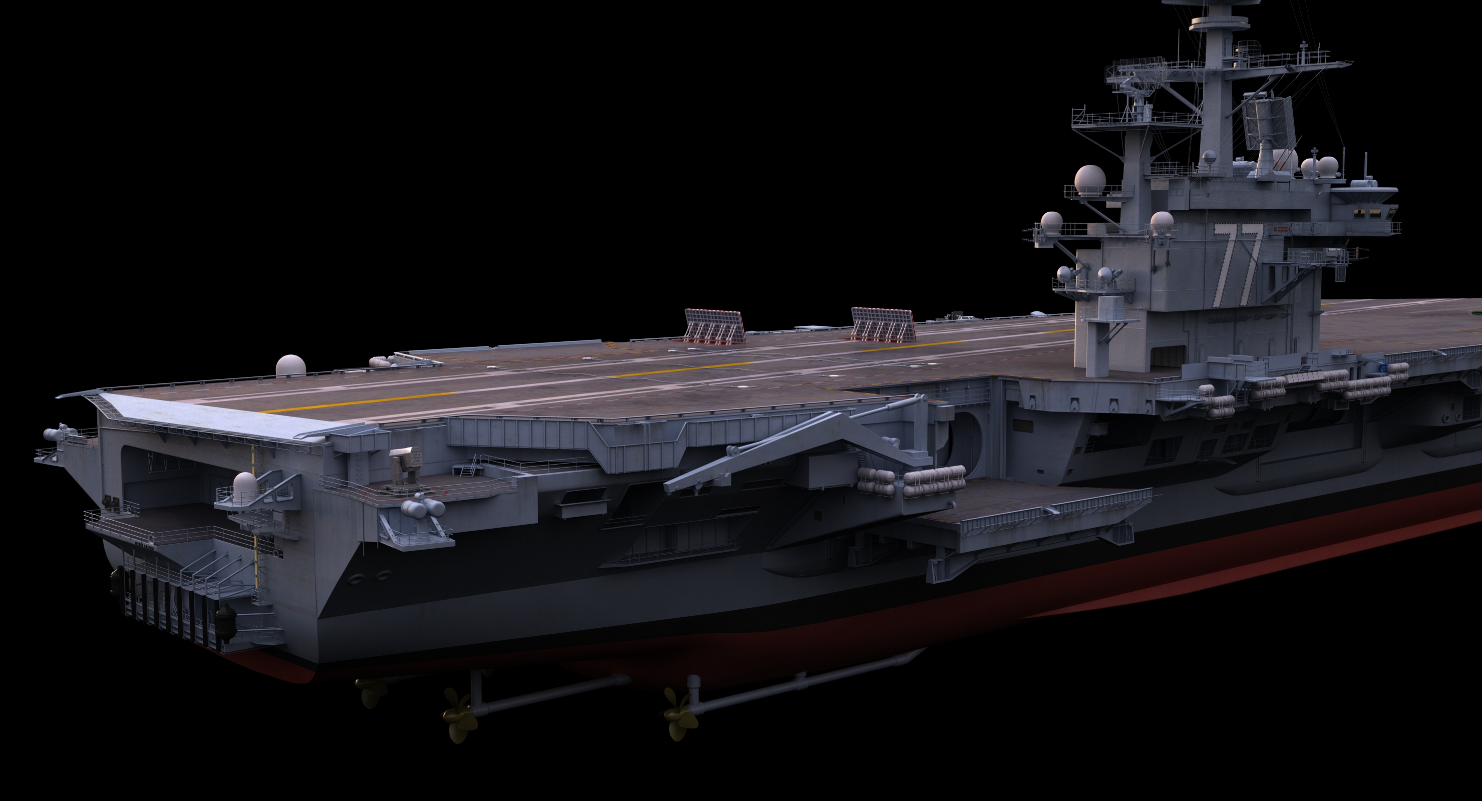 3d model uss aircraft carrier