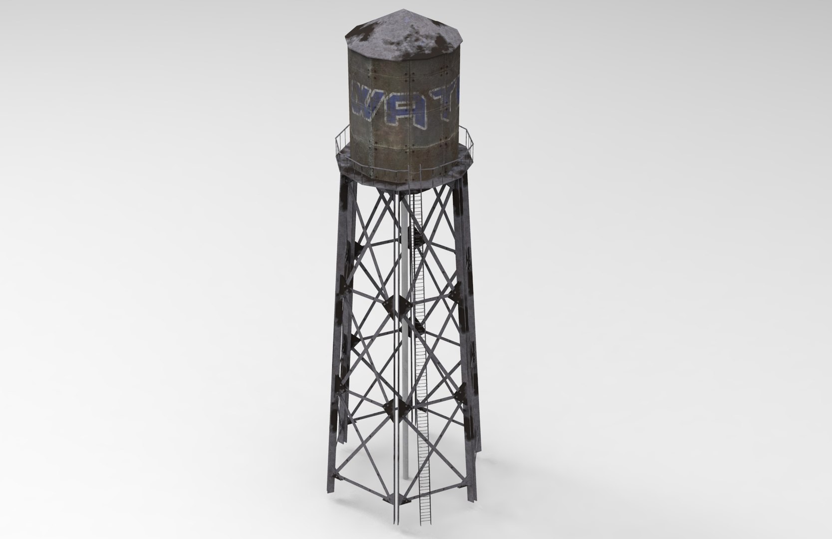 3D Model Water Tower - TurboSquid 1245585
