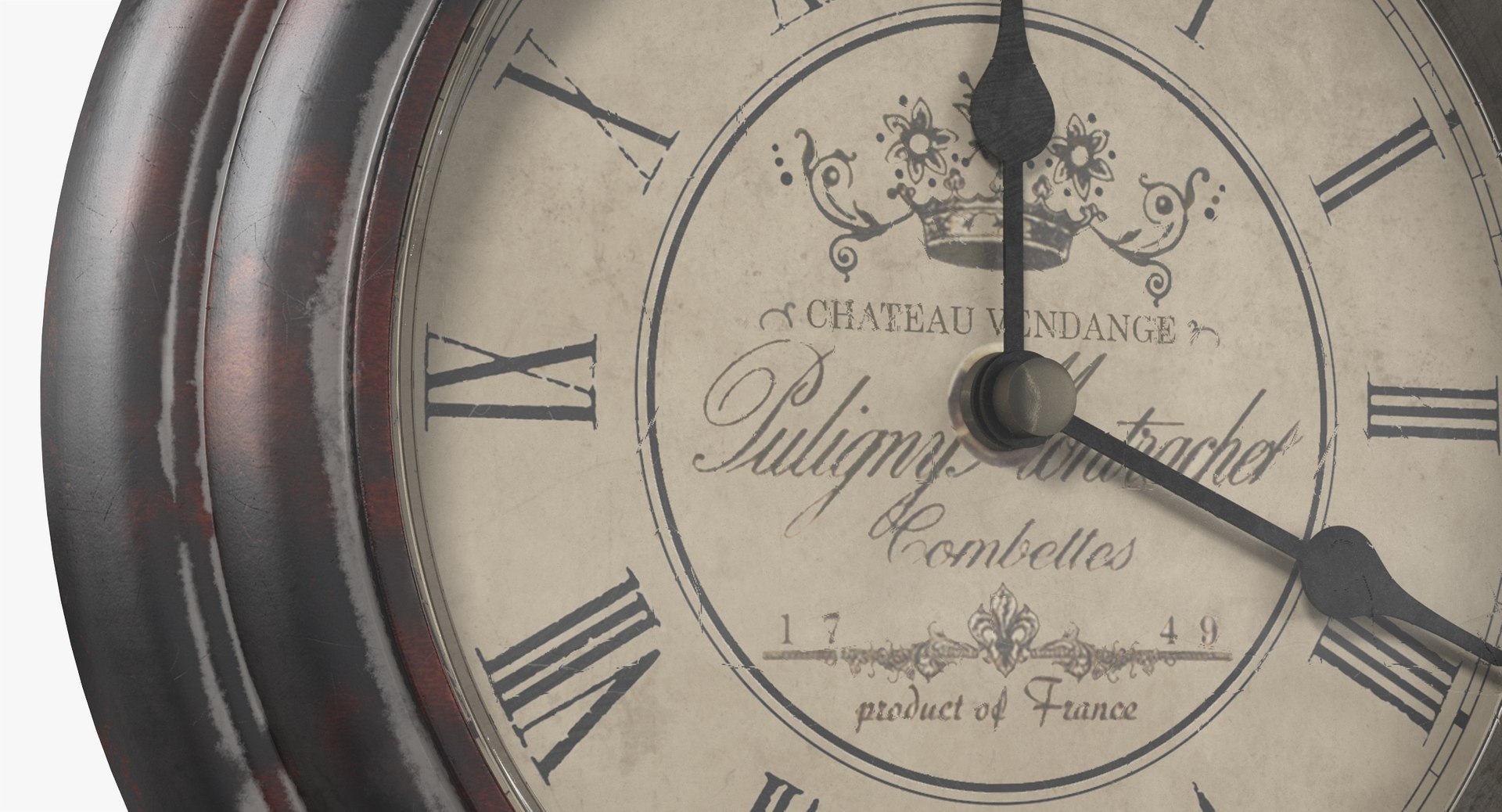 3D model vintage wall clock v1 - TurboSquid 1359634