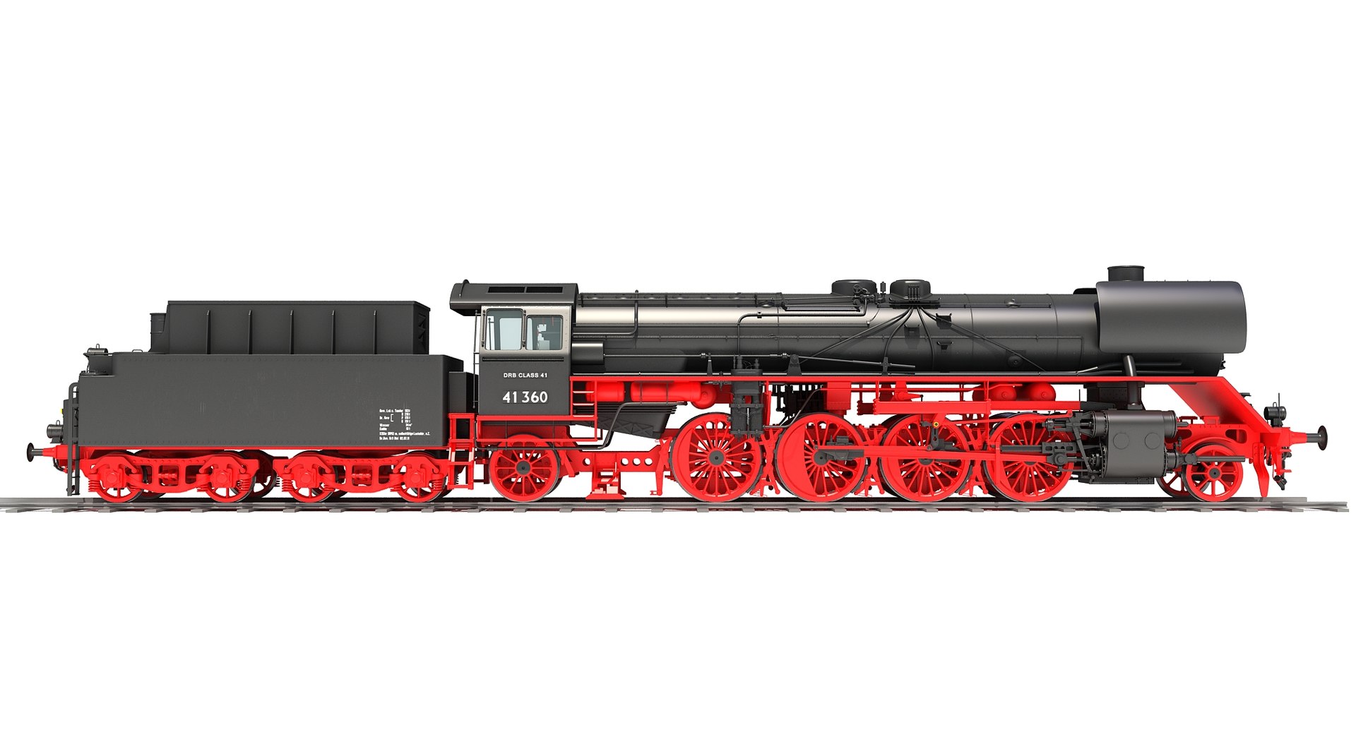 Steam Locomotive Class 41 3D Model - TurboSquid 1382867