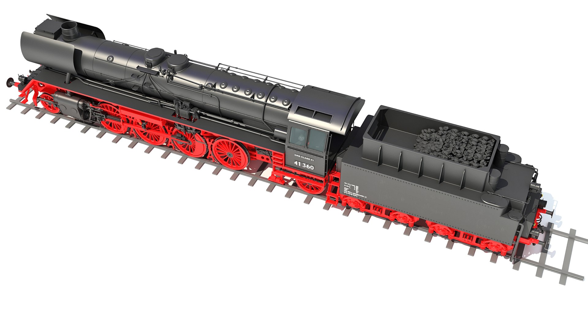 Steam locomotive class 41 3D model - TurboSquid 1382867
