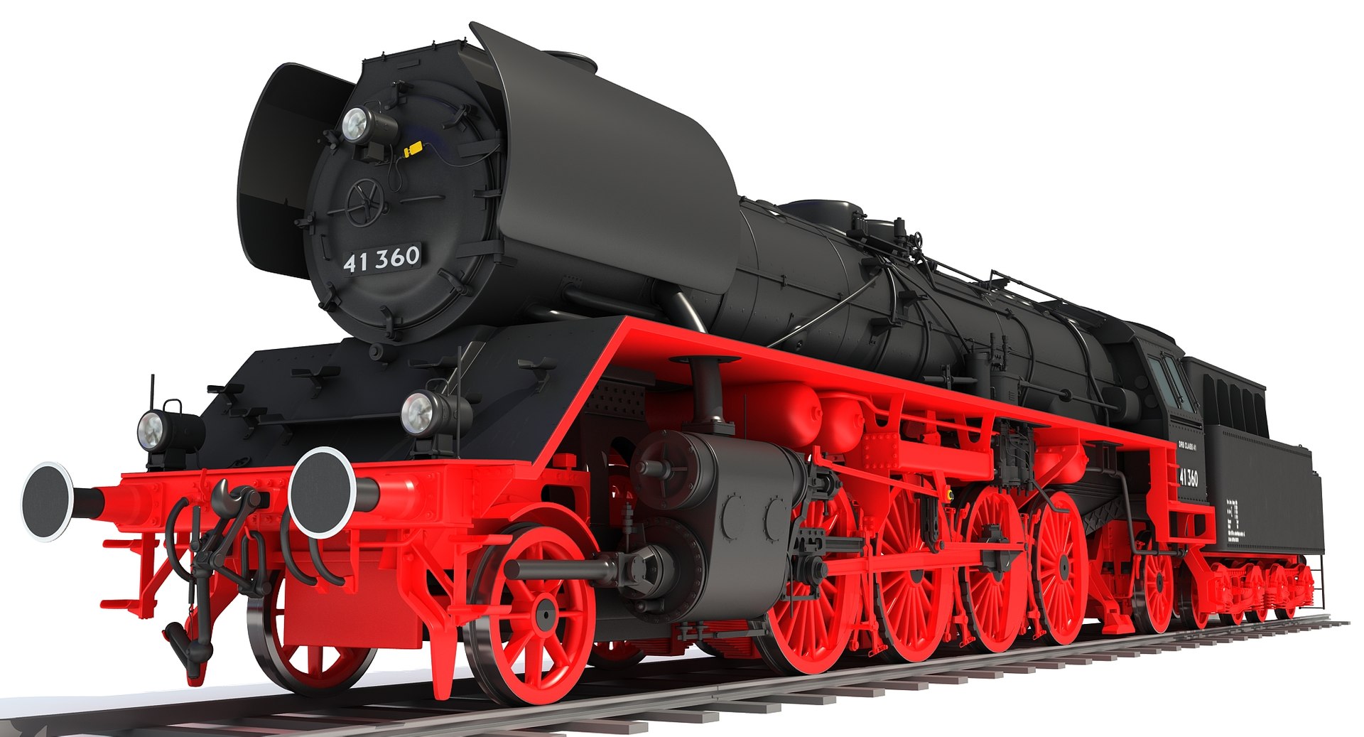 Steam Locomotive Class 41 3D Model - TurboSquid 1382867