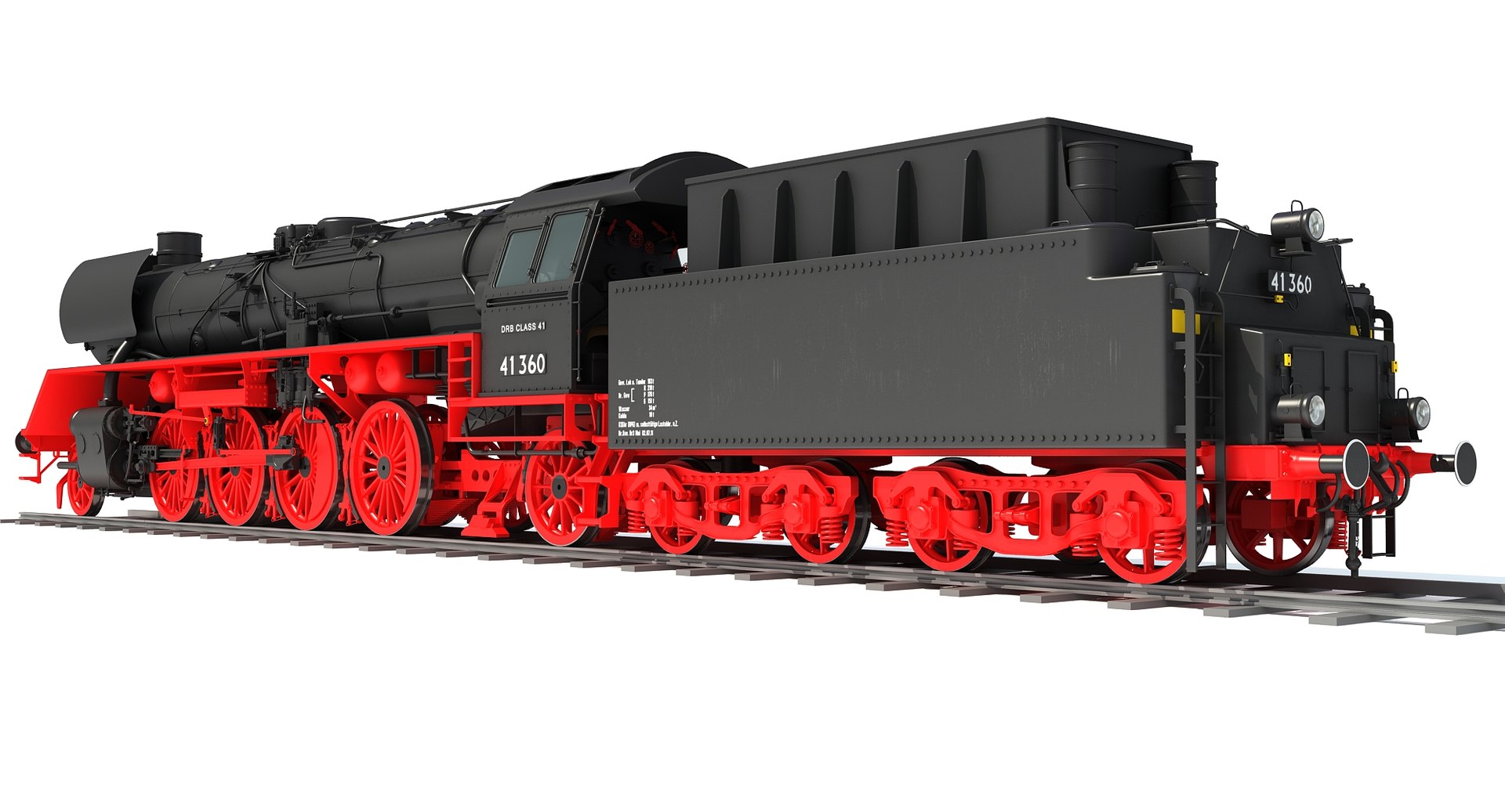 Steam Locomotive Class 41 3D Model - TurboSquid 1382867