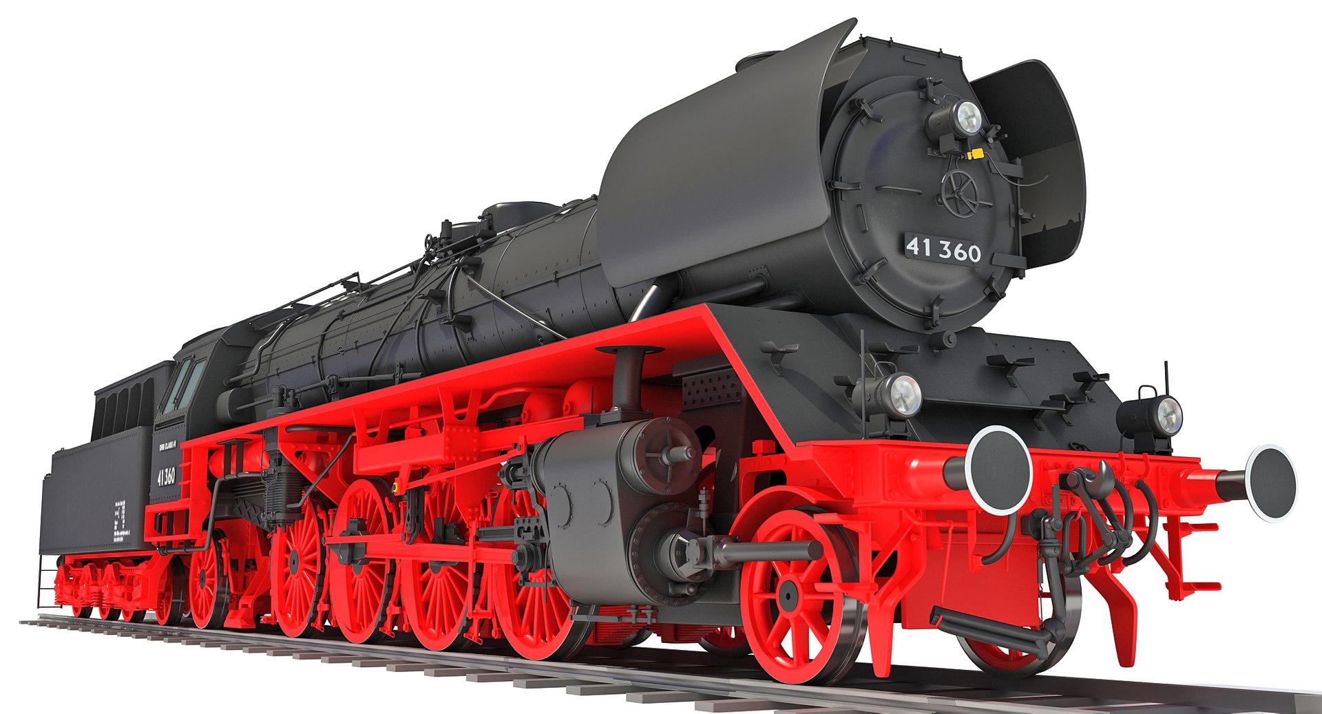 Steam Locomotive Class 41 3D Model - TurboSquid 1382867