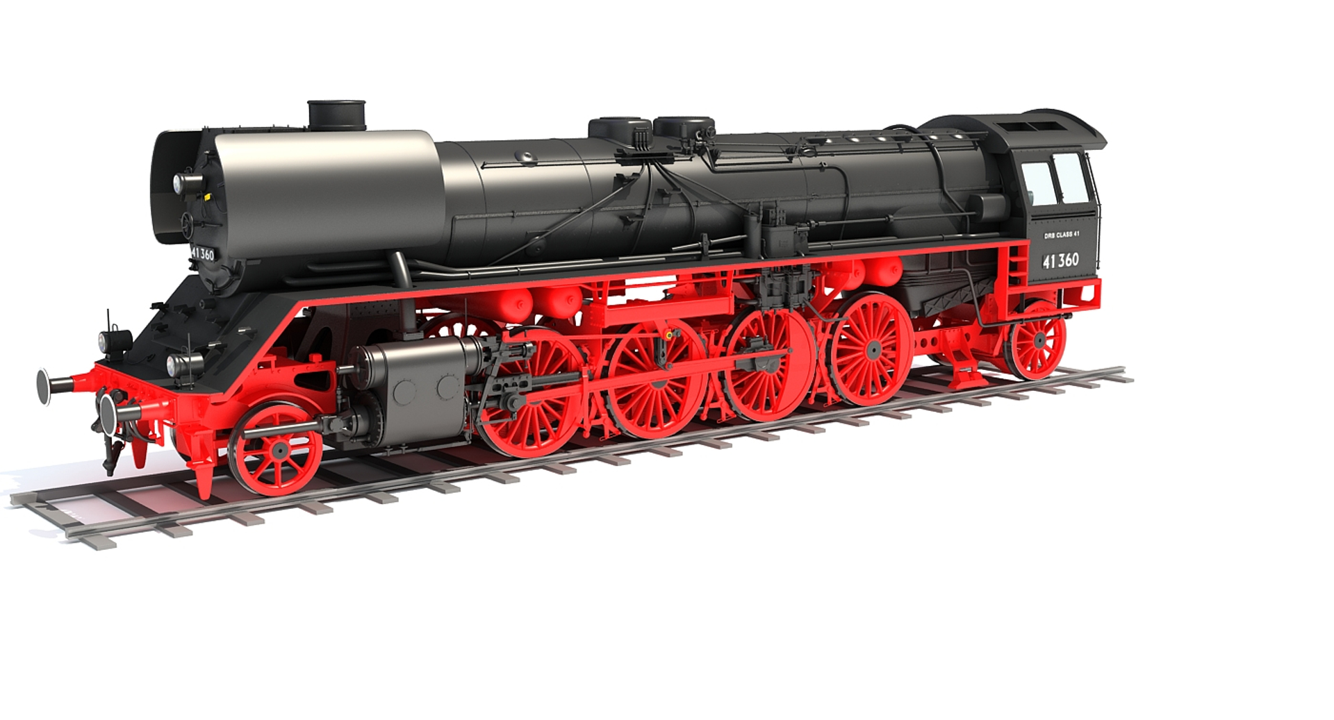 Steam Locomotive Class 41 3D Model - TurboSquid 1382867