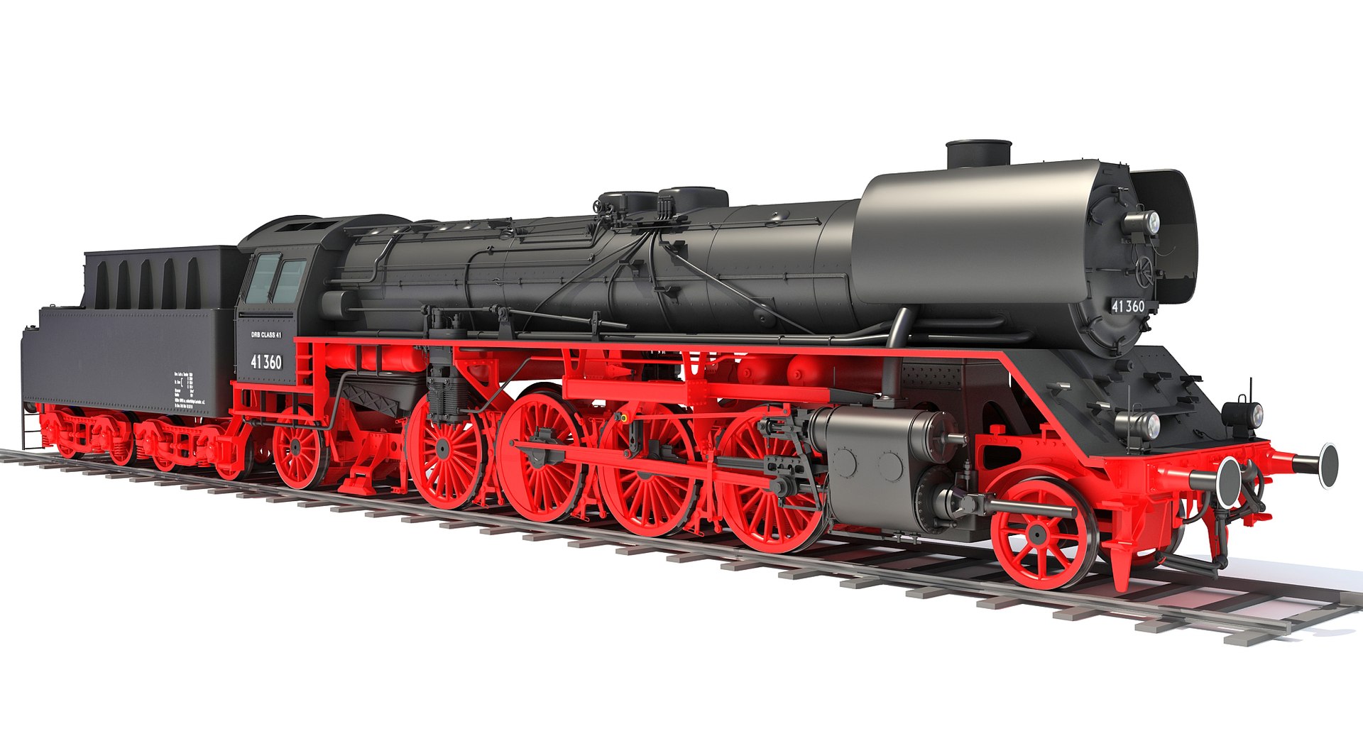 Steam Locomotive Class 41 3D Model - TurboSquid 1382867