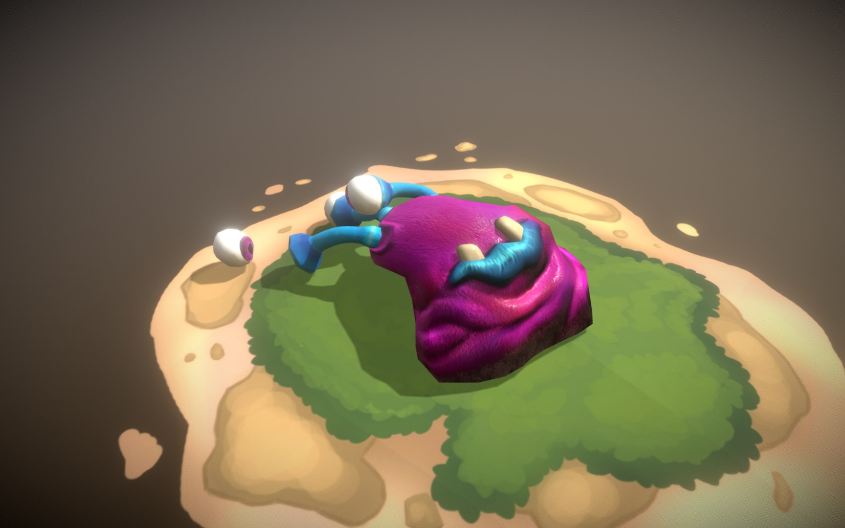 3D Slug Virus Bacteria Aliens Cartoon - TurboSquid 1287756