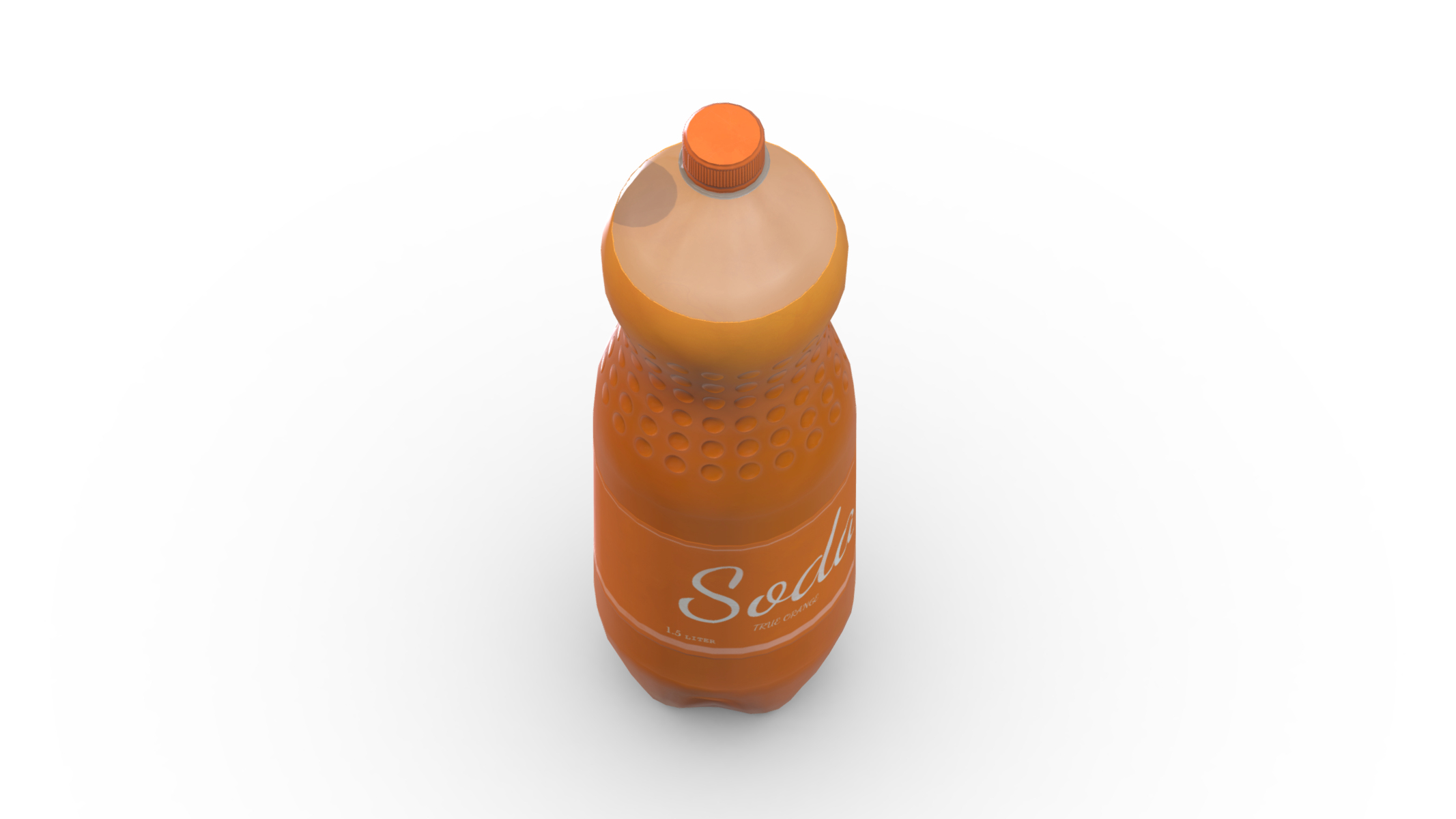 modelo 3d Botella de bebida de refresco de supermercado 02 Low Poly PBR ...