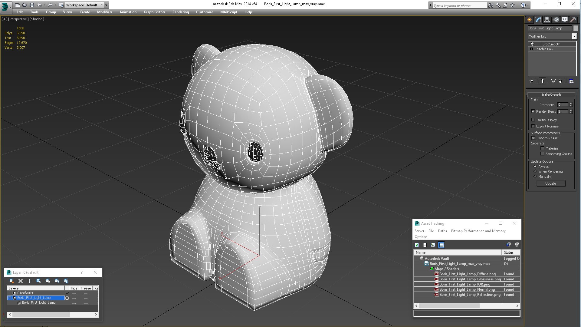 Boris First Light Lamp 3D - TurboSquid 2075003