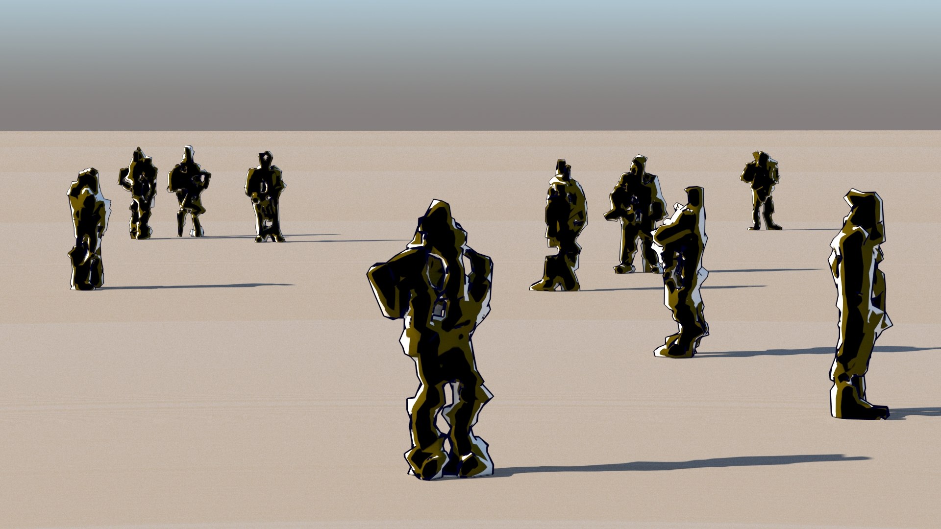 3D Crowd Human - TurboSquid 1686270