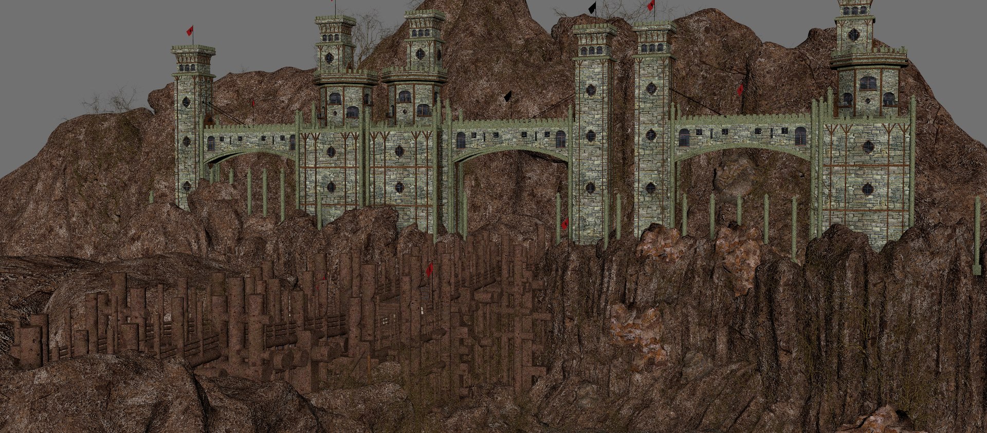 Ancient Castle Cave Environment 3D - TurboSquid 2201564