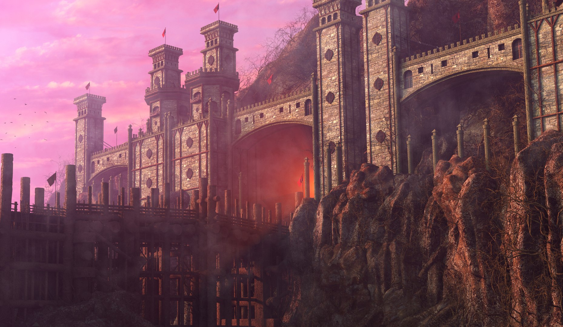 Ancient Castle Cave Environment 3D - TurboSquid 2201564