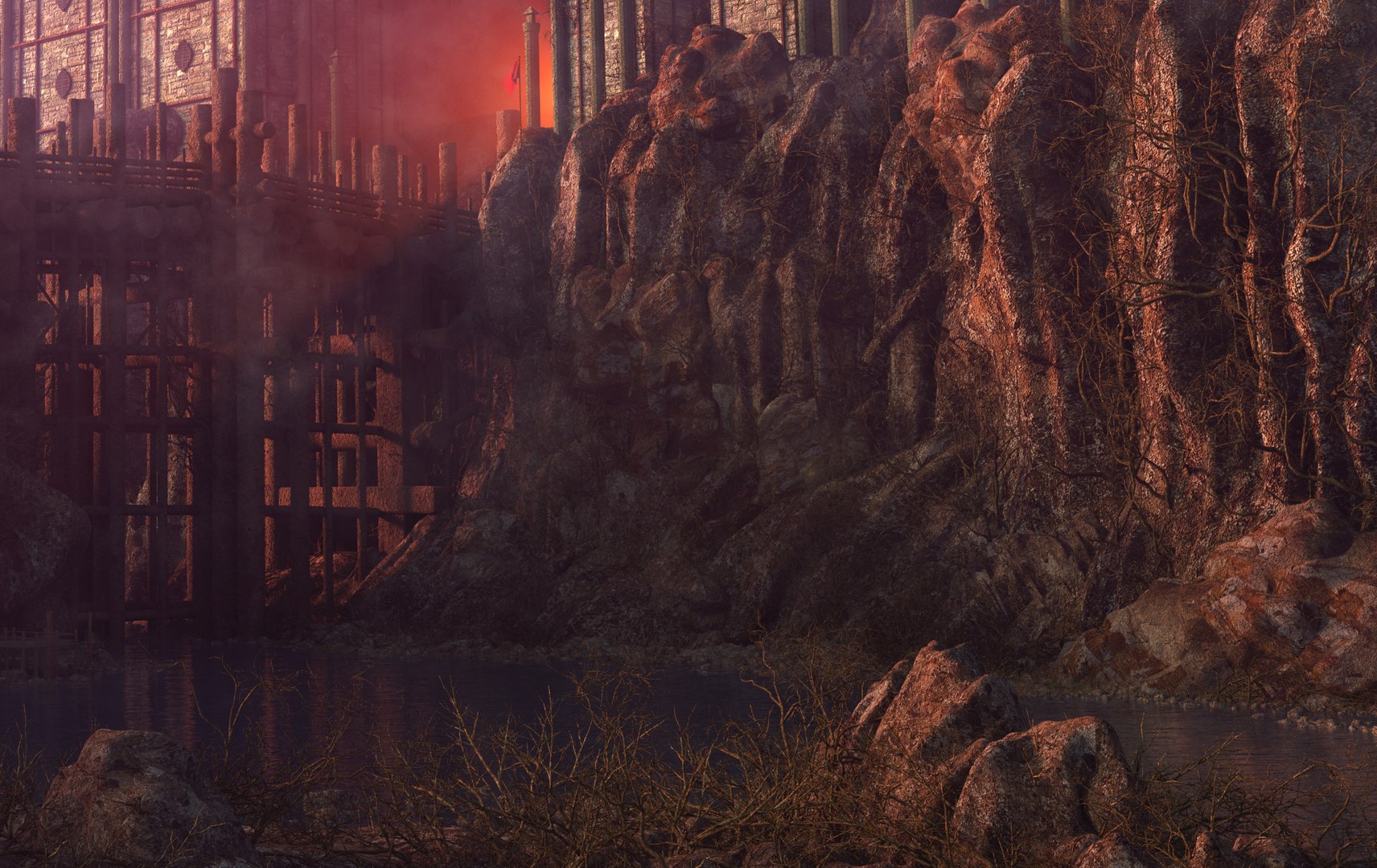 Ancient Castle Cave Environment 3D - TurboSquid 2201564