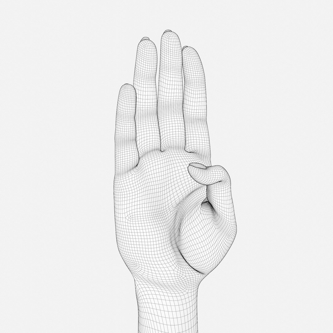 3D Sign Language Alphabet Hand Model - TurboSquid 1967976